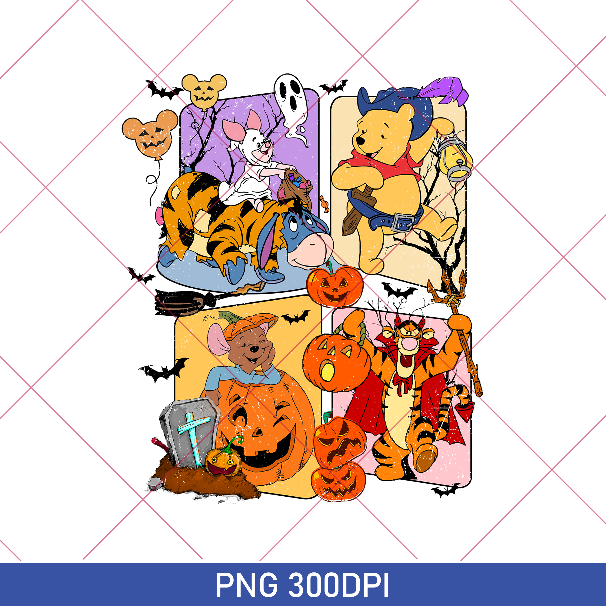 Winnie The Pooh Halloween PNG, Funny Pooh Halloween PNG, Poo | Inspire ...