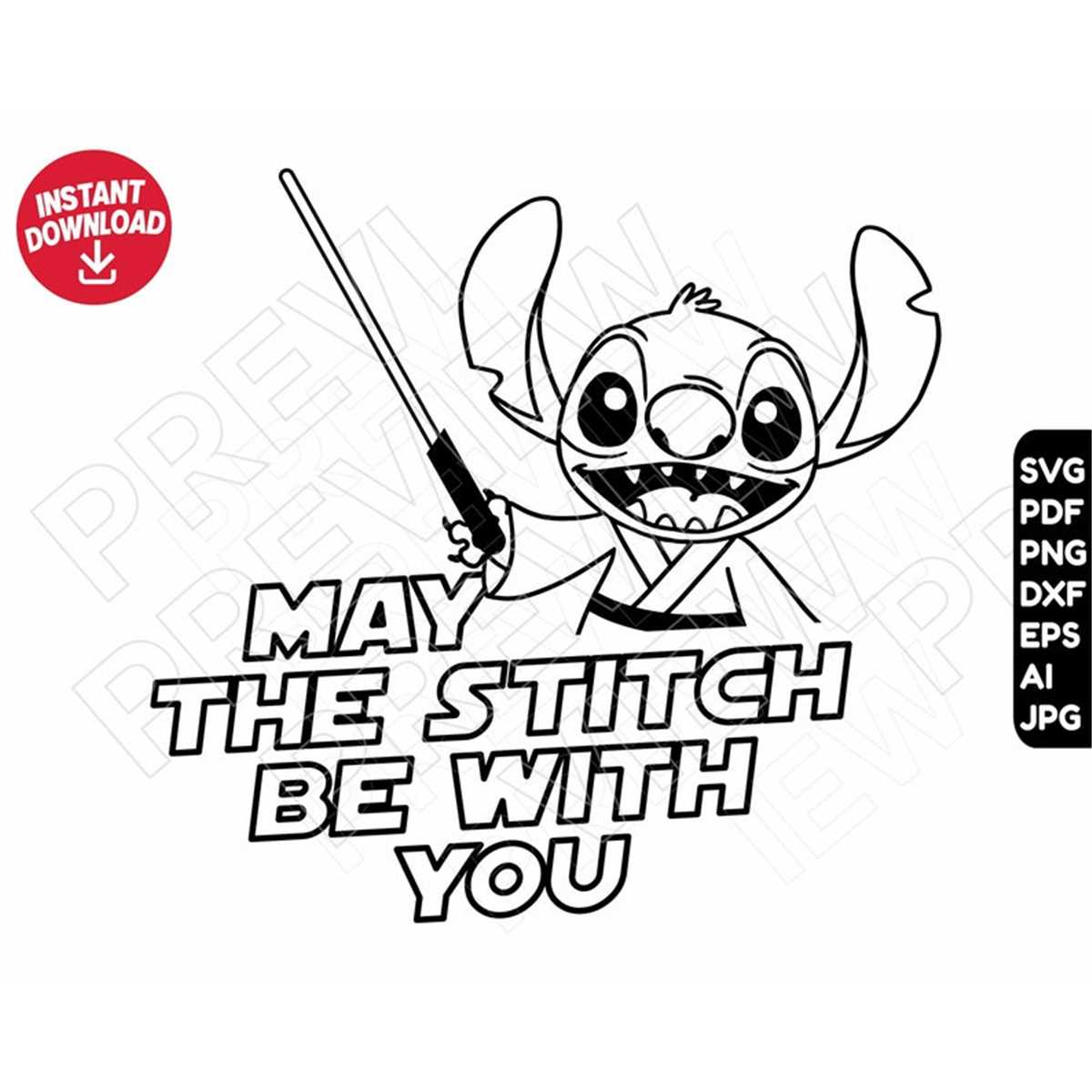 Stitch SVG stars dxf png clipart , cut file outline silhouet | Inspire ...