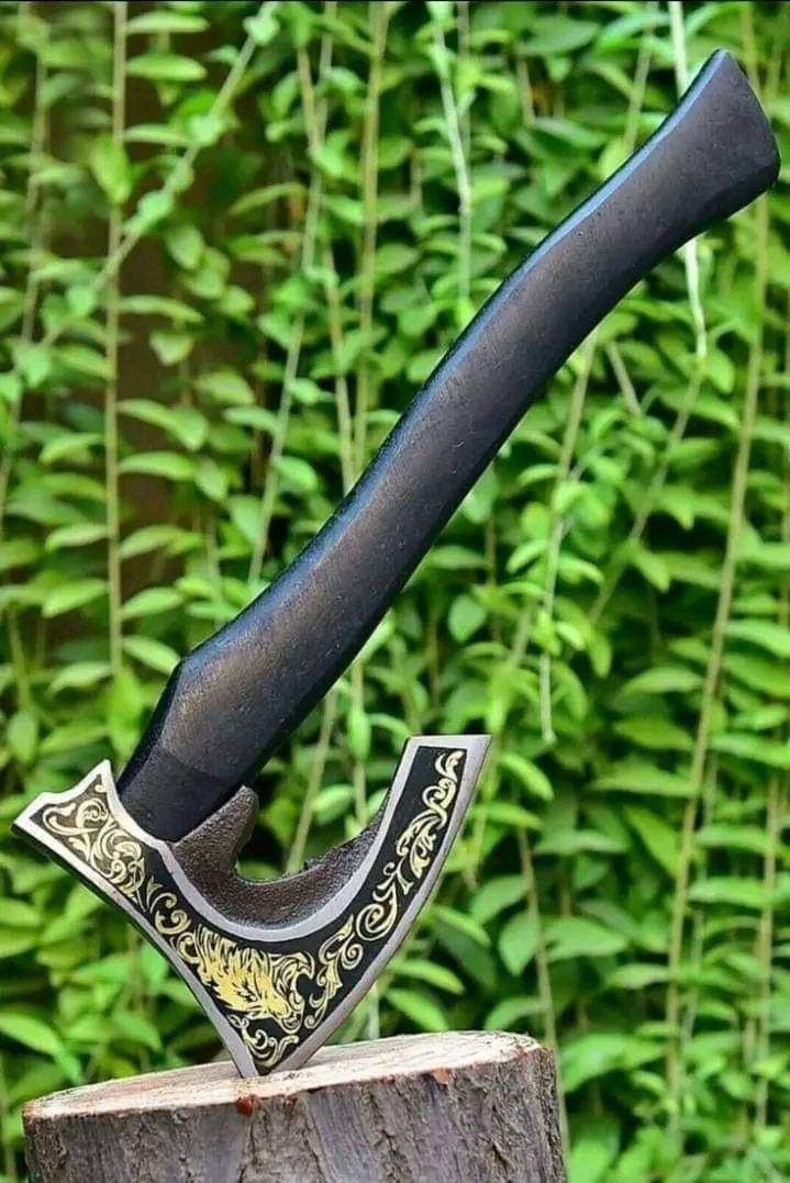 Custom Handmade Viking Axe Hand Engraved Viking Art Tomahawk - Inspire ...