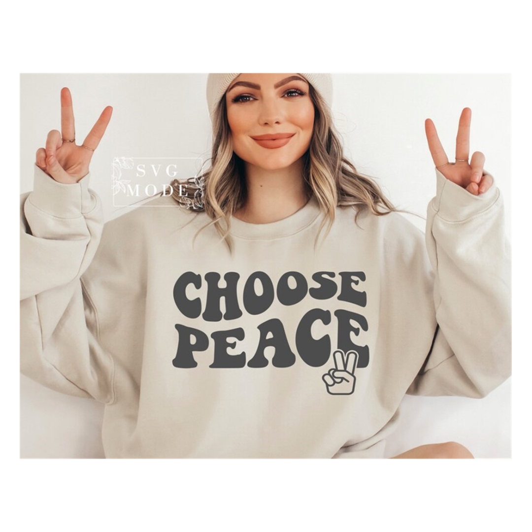 Choose Peace SVG PNG PDF, Peace Support Svg, I Choose Peace | Inspire ...