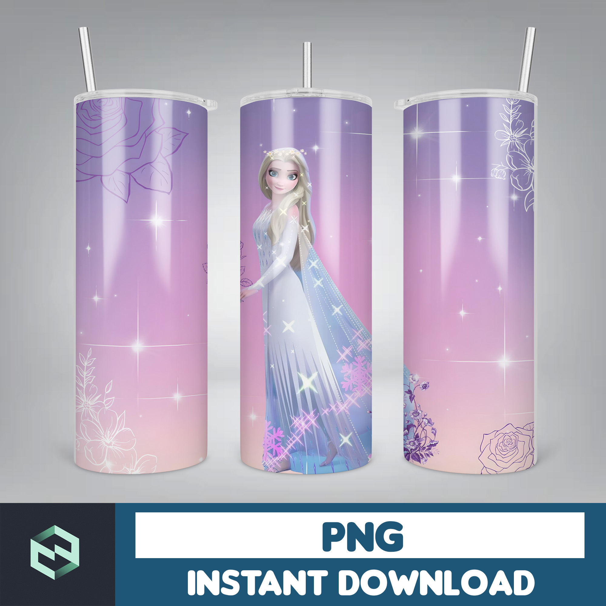 Princess Tumbler Wrap, Princess Sublimation Designs, 20 oz P | Inspire ...