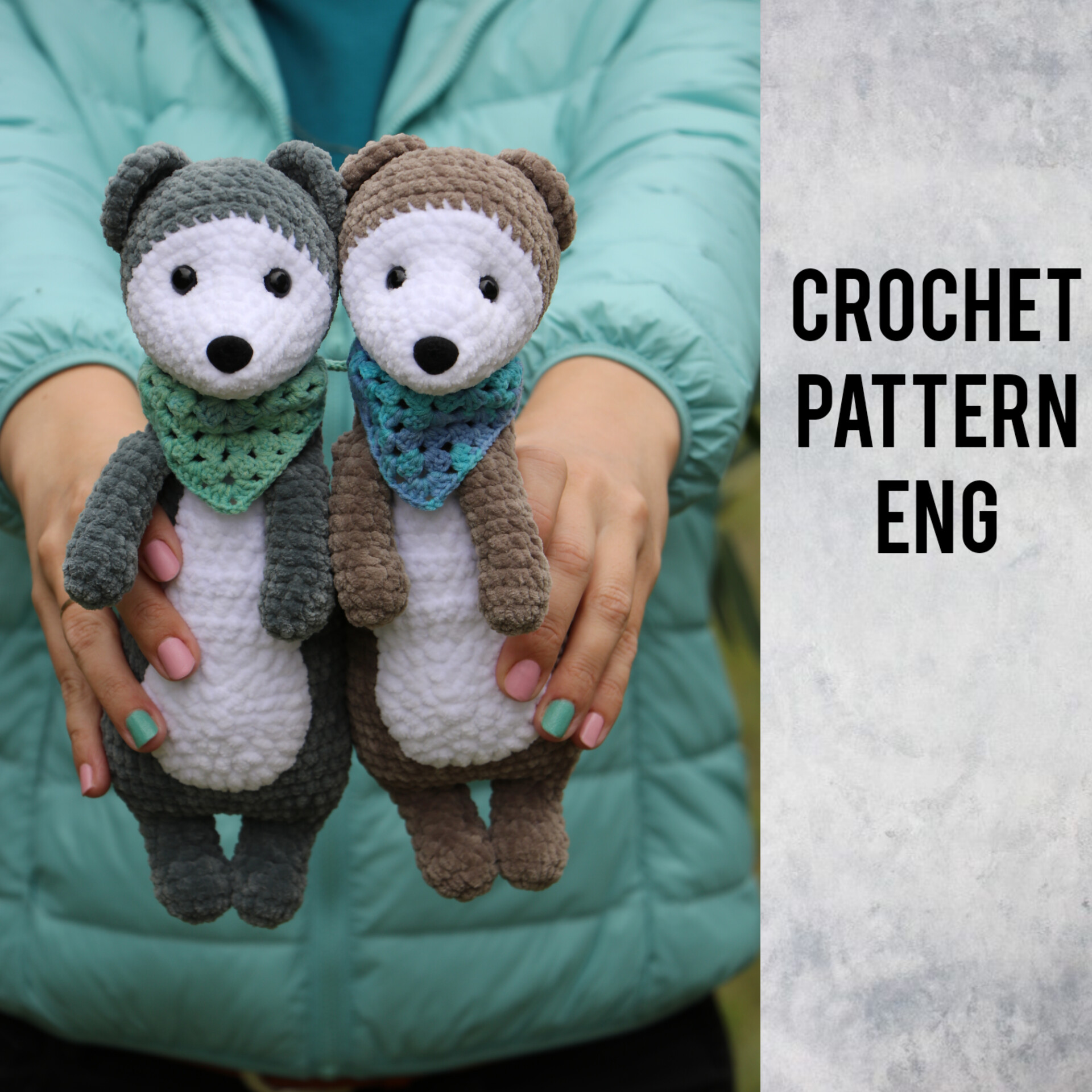 Cute ferrets crochet pattern Eng PDF | Inspire Uplift