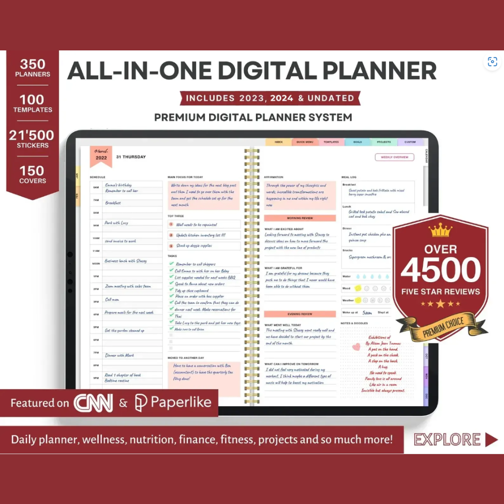 2023-2024 & Undated Ultimate Digital Planner, Goodnotes Plan | Inspire ...