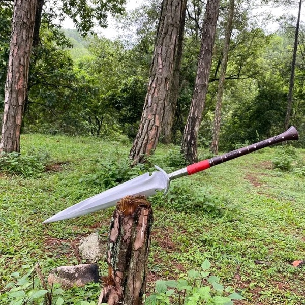 High Carbon Steel Handmade Hunting Spear Sword, Hunting Swor | Inspire ...