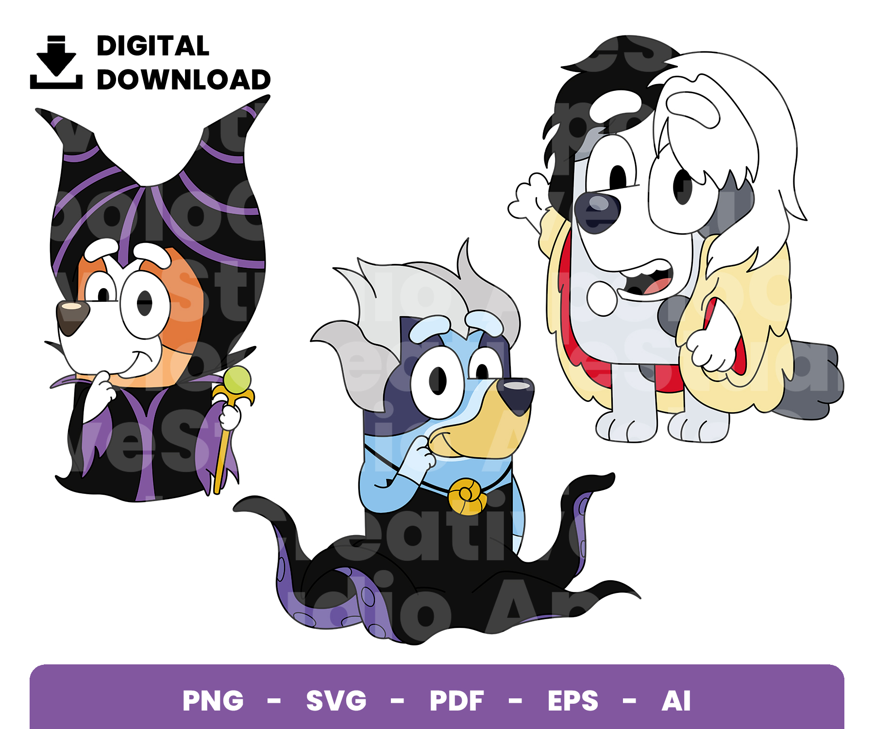 Halloween Svg, Halloween Bluey Svg, Bluey Svg | Inspire Uplift