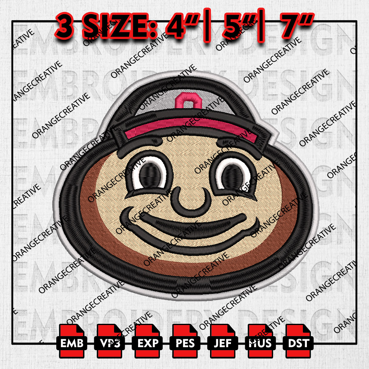 Ohio State Buckeyes Logo Embroidery file, NCAA Embroidery De | Inspire ...