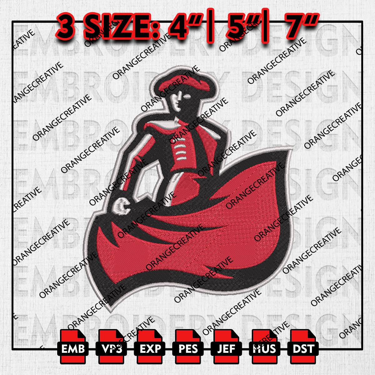 Cal State Northridge Matadors Logo Embroidery file, NCAA Emb | Inspire ...