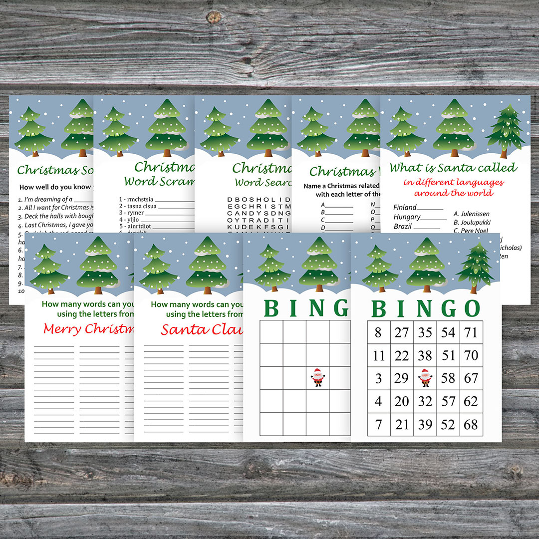 Christmas party games bundle,Printable Christmas Party Game - Inspire ...