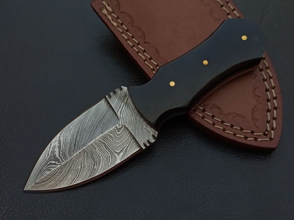 6" CUSTOM HAND MADE DAMASCUS STEEL BOOT KNIFE RESIN HANDLE W | Inspire ...
