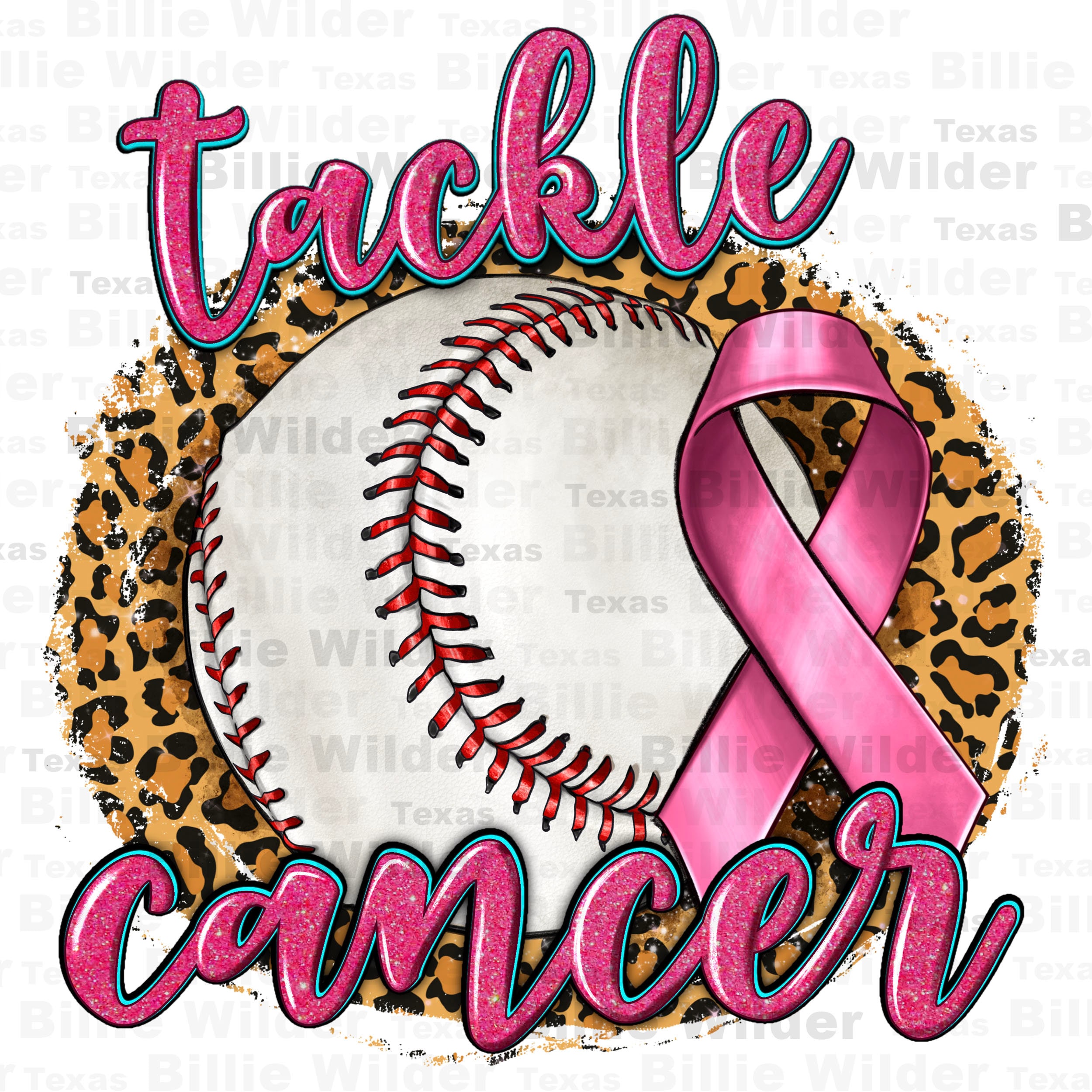 Tackle Cancer Baseball png sublimation design downloa | Inspire Uplift