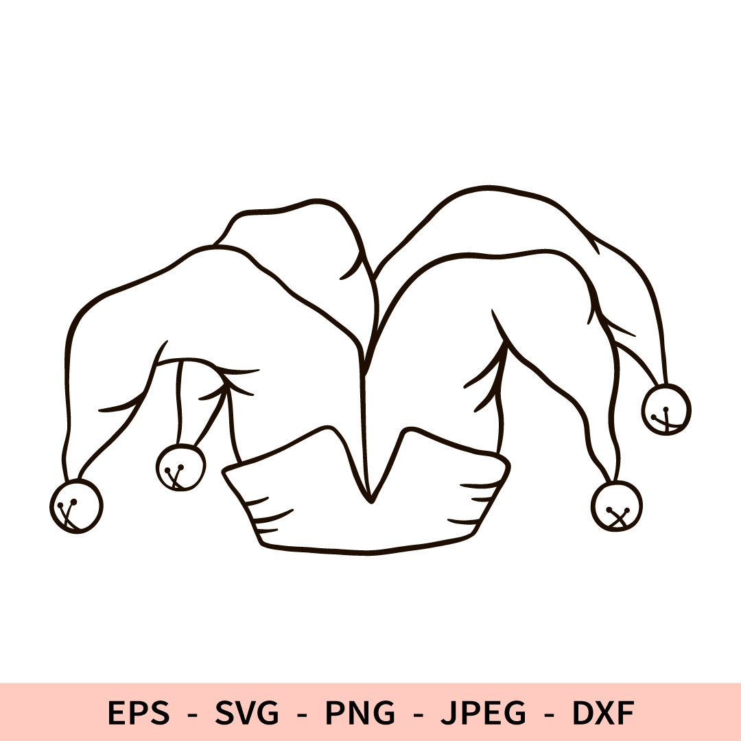 Jester Svg That Dxf File for Cricut Outline clown Hat Clipar - Inspire ...