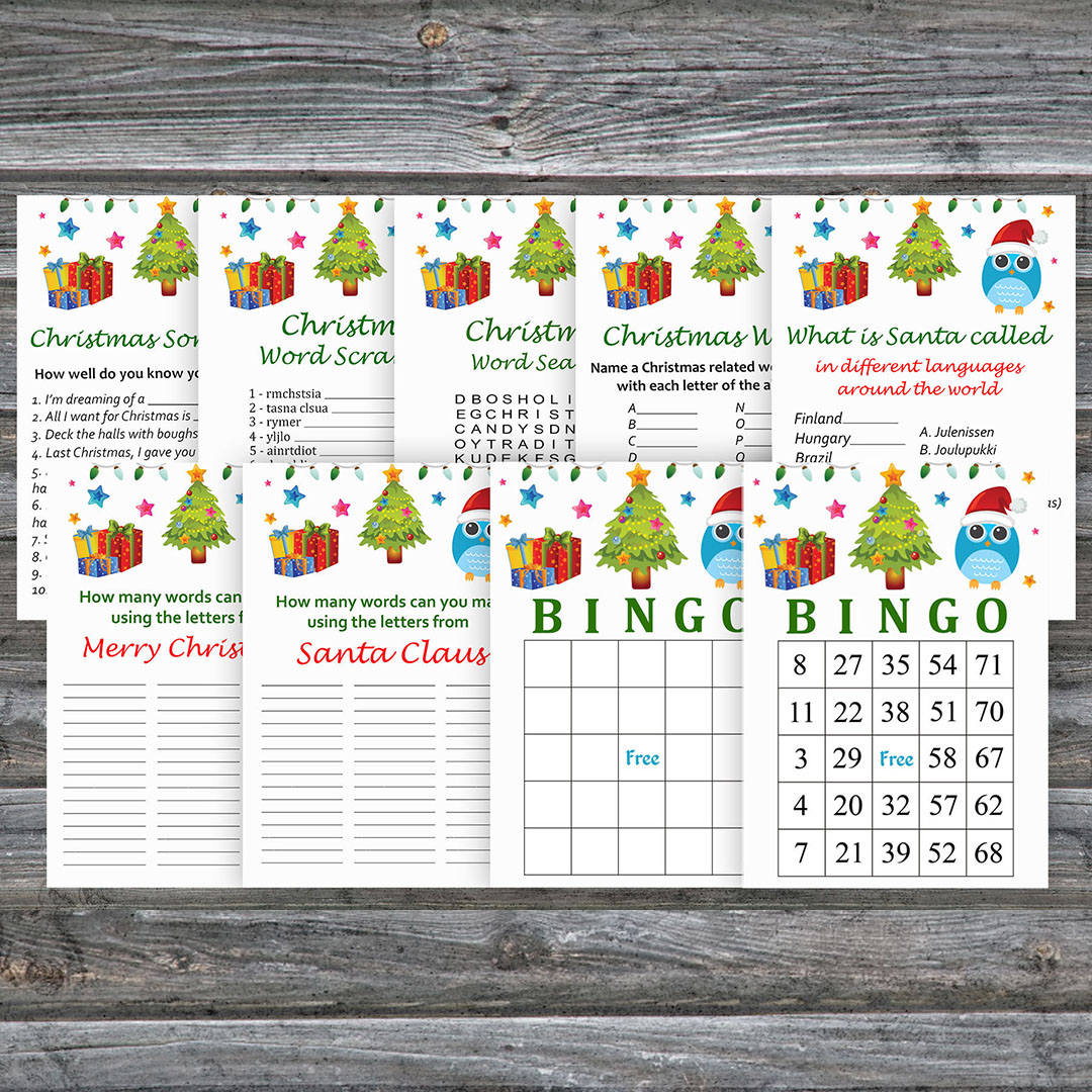 Christmas party games bundle,Printable Christmas Party Game | Inspire ...
