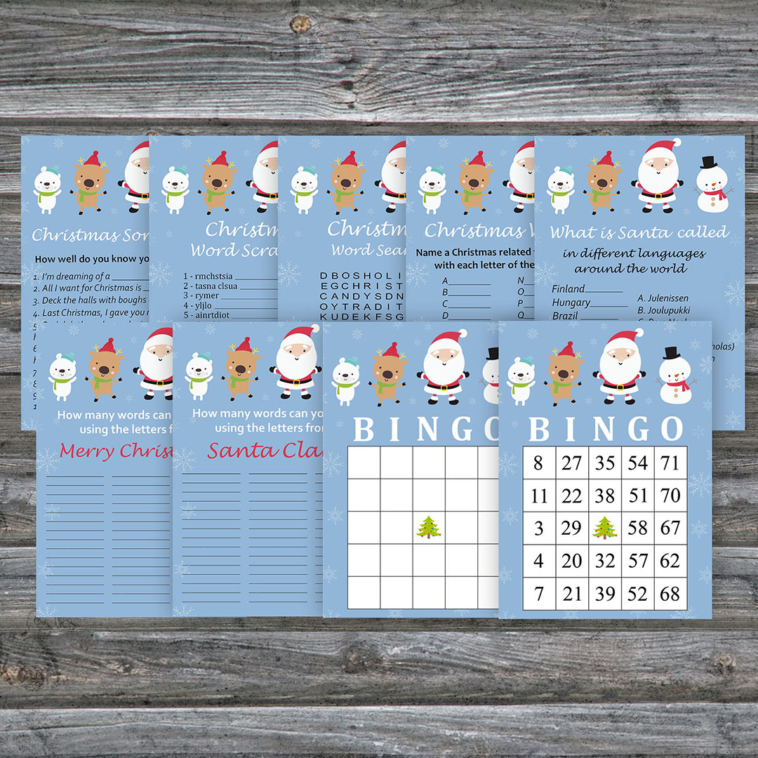Christmas party games bundle,Printable Christmas Party Game | Inspire ...