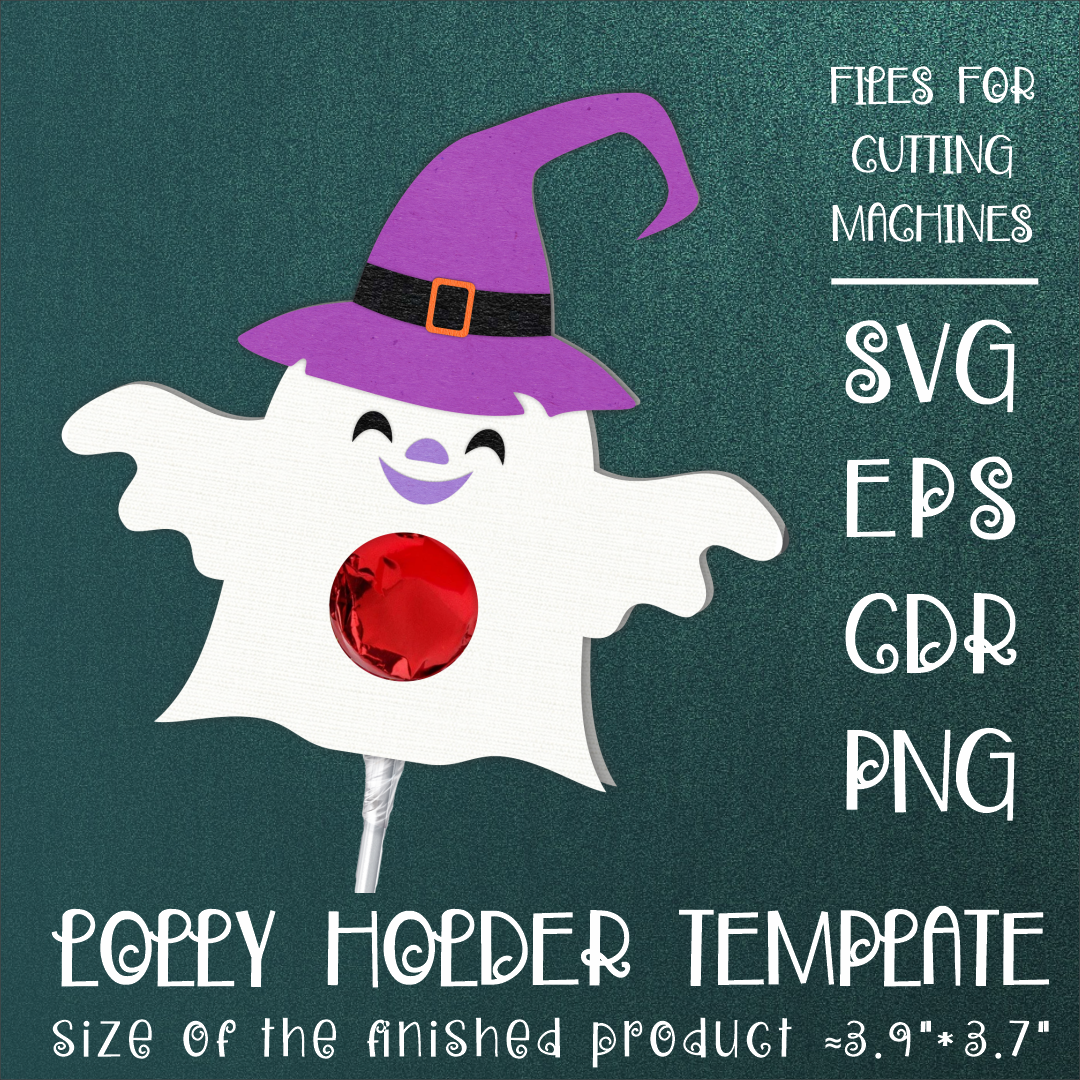 Halloween Ghost | Lollipop Holder | Paper Craft Template SVG | Inspire ...