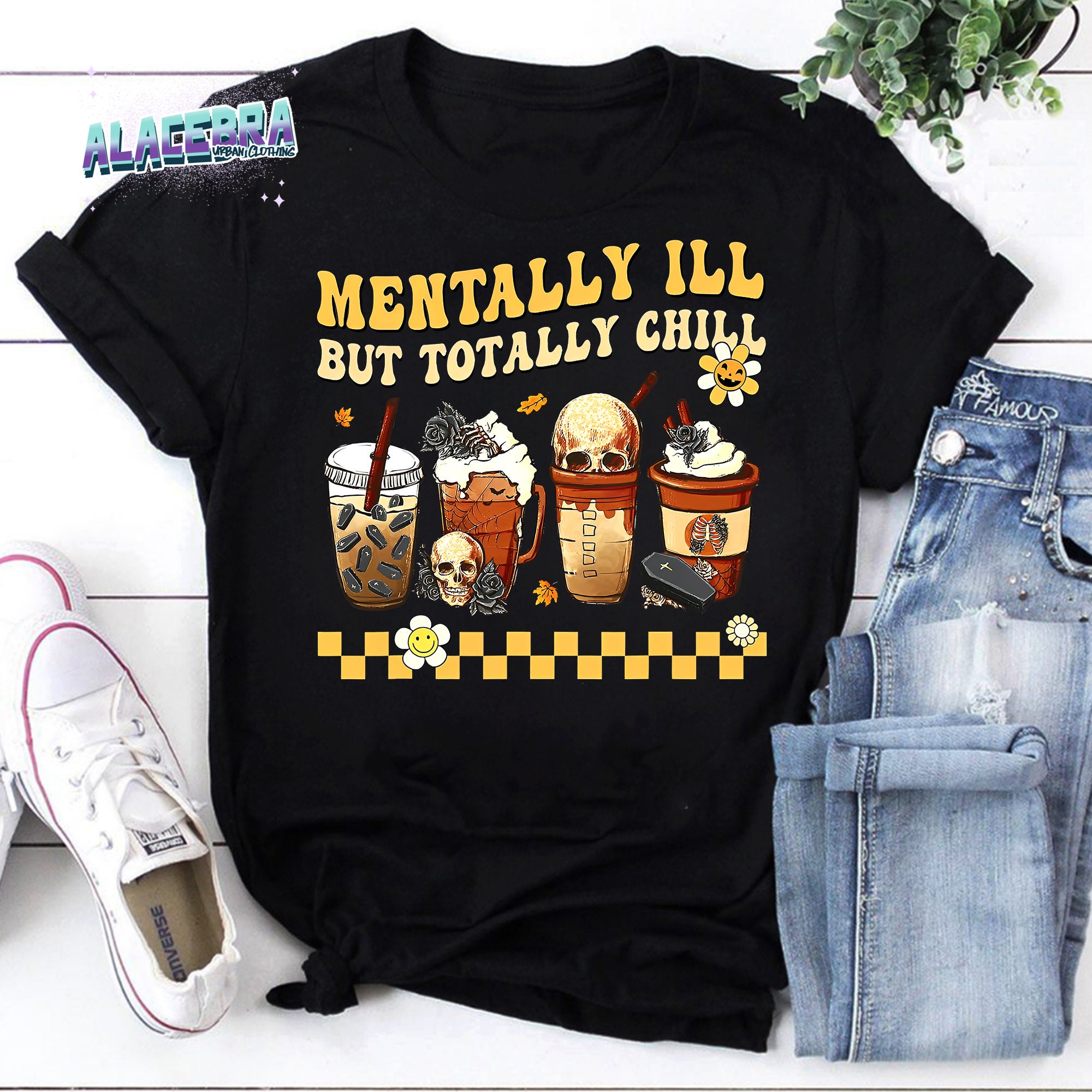 Mentally Ill But Totally Chill Horror Coffee Movie Halloween | Inspire ...