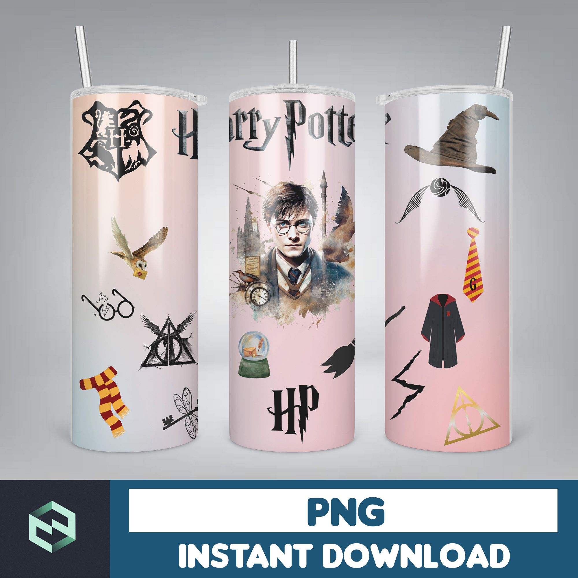 Harry Tumbler Wrap, Harry 20 oz Tumbler Wrap Design, Potter | Inspire ...