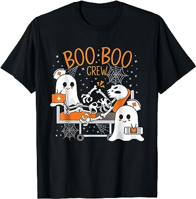 Cool Boo Boo Crew Ghost Doctor Paramedic Nurse Halloween T-S - Inspire ...