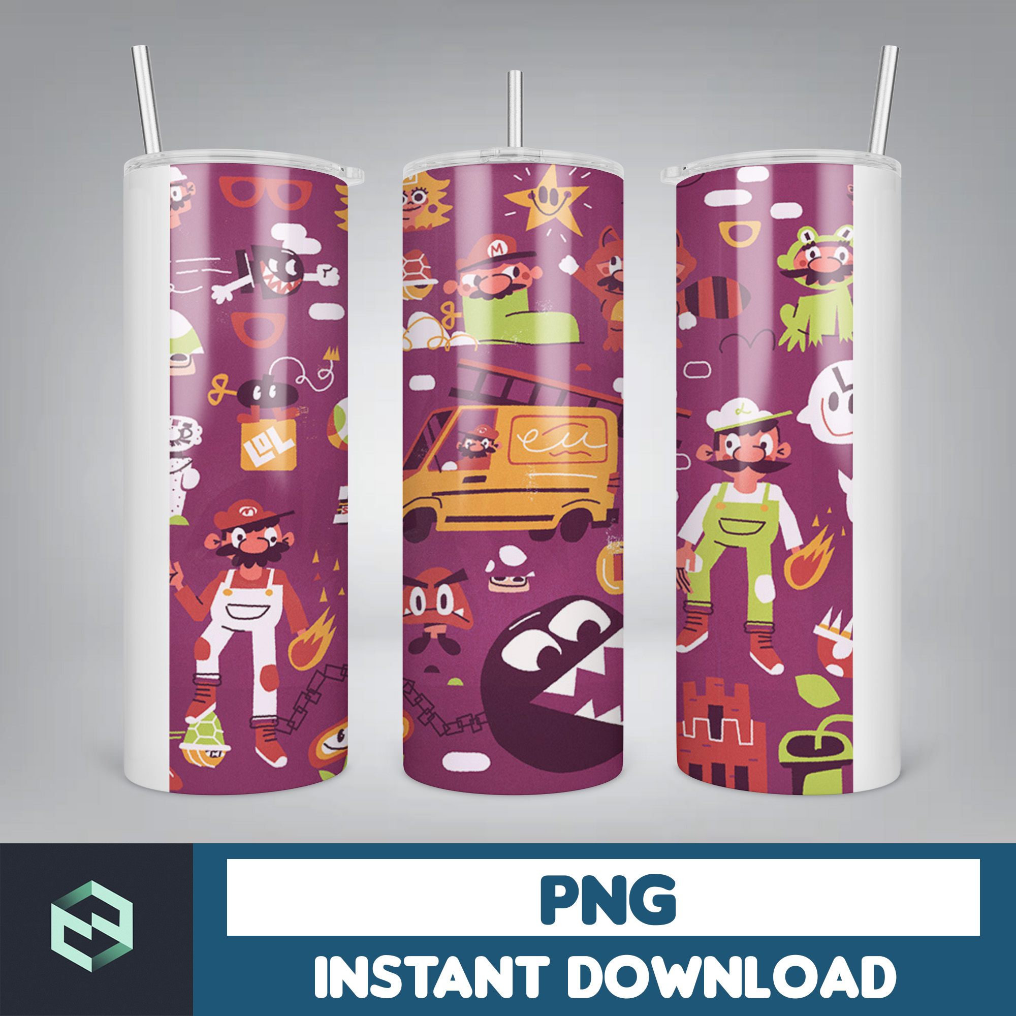 Super Mario Digital Paper, Mario Bros Digital Paper, Super M | Inspire ...