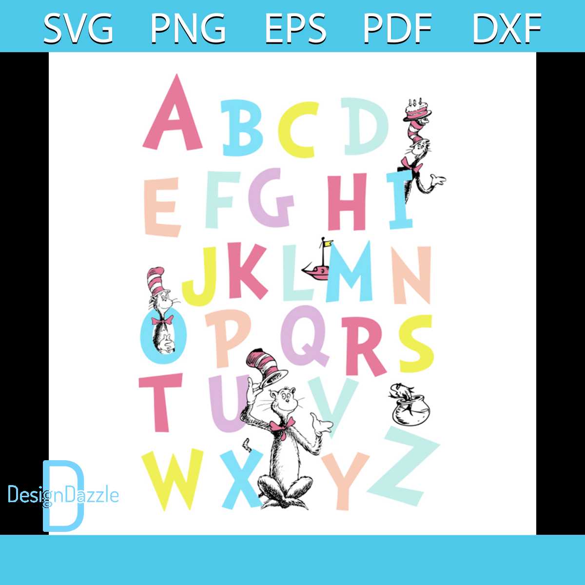 Dr seuss alphabet svg, trending svg, dr seuss svg, dr seuss | Inspire ...