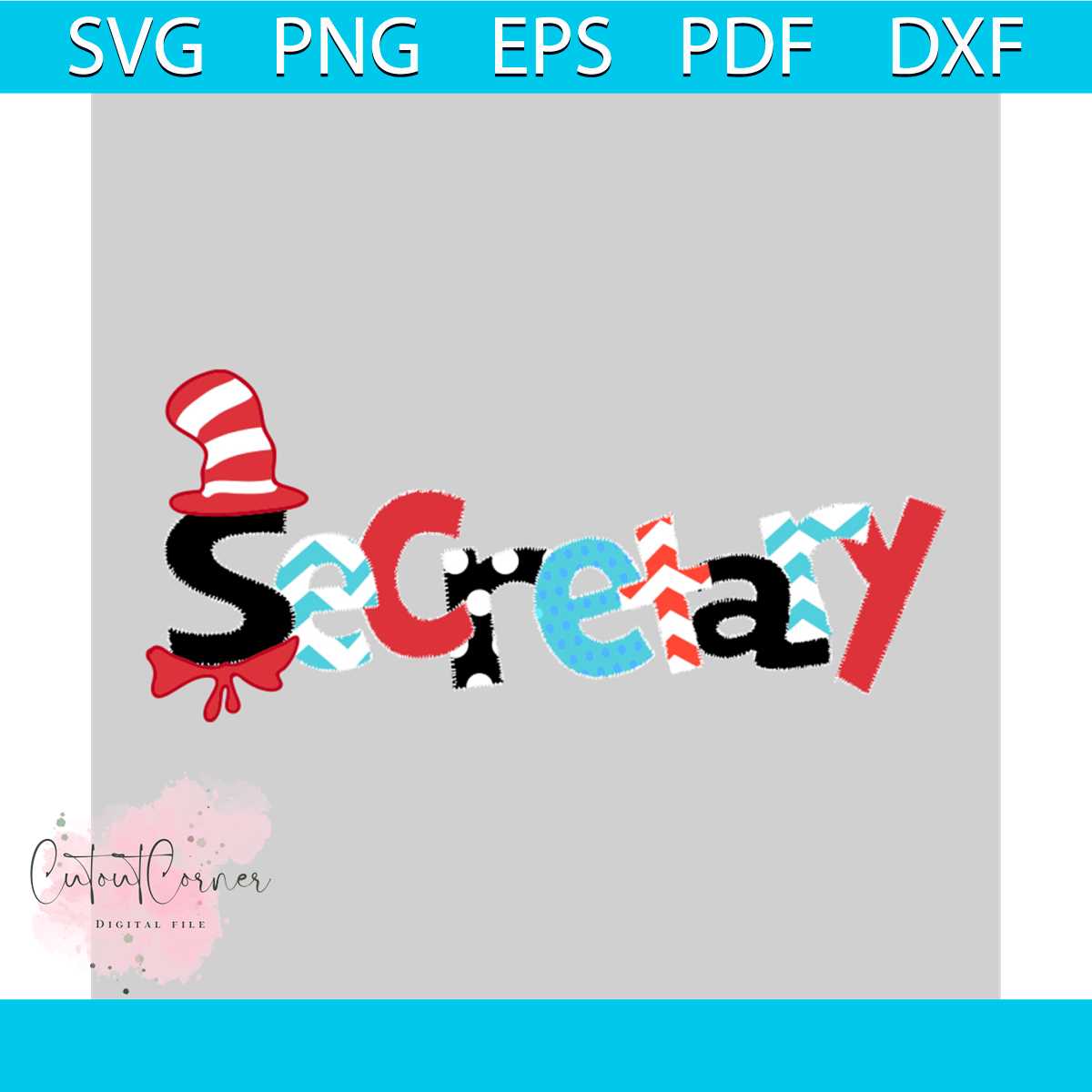 Dr seuss nice secretary svg, trending svg, dr seuss svg, sec | Inspire ...