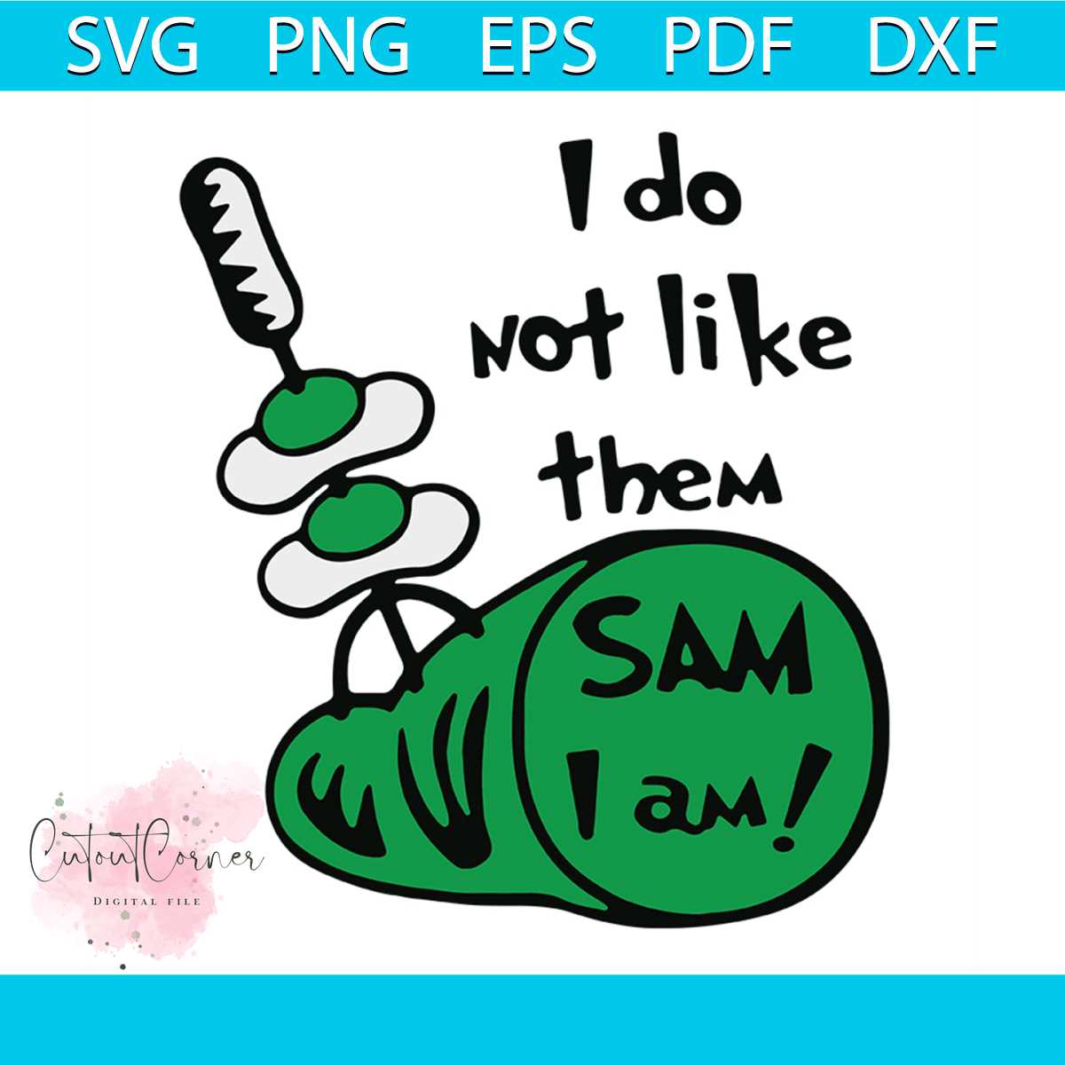 I Do Not Like Them Sam I Am Svg, The Cat In The Hat Svg, Dr - Inspire ...