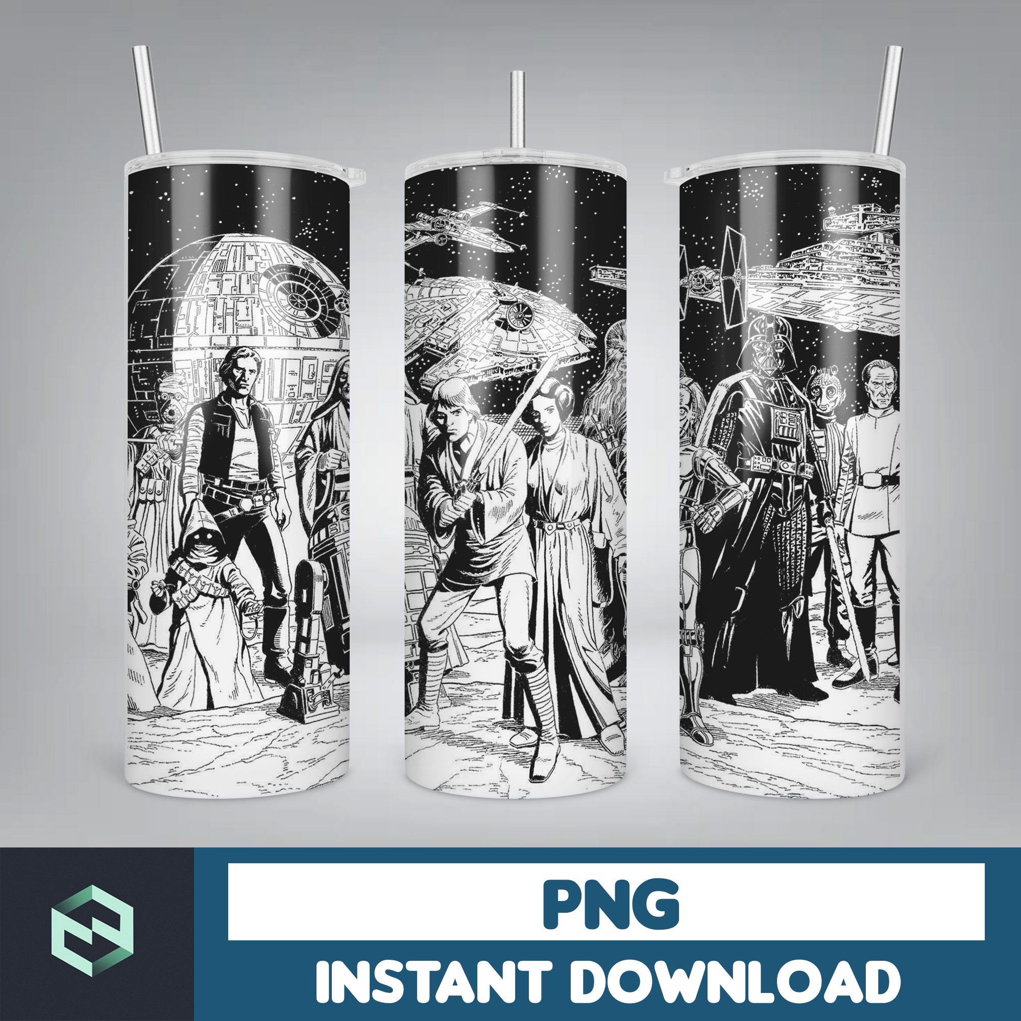 Star Wars Tumbler Wrap, Star Wars Quencher Tumbler Sublimati | Inspire ...