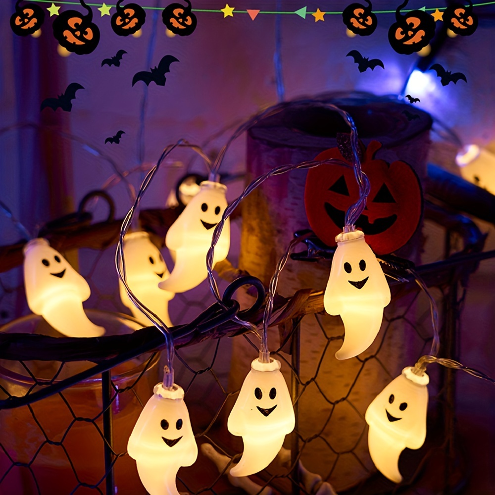 59.06inch 10 Lights, 118.11inch 20 Lights Ghost Halloween De - Inspire ...
