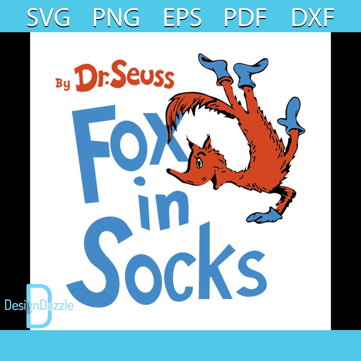 Fox in socks svg, trending svg, dr seuss svg, fox svg, socks | Inspire ...