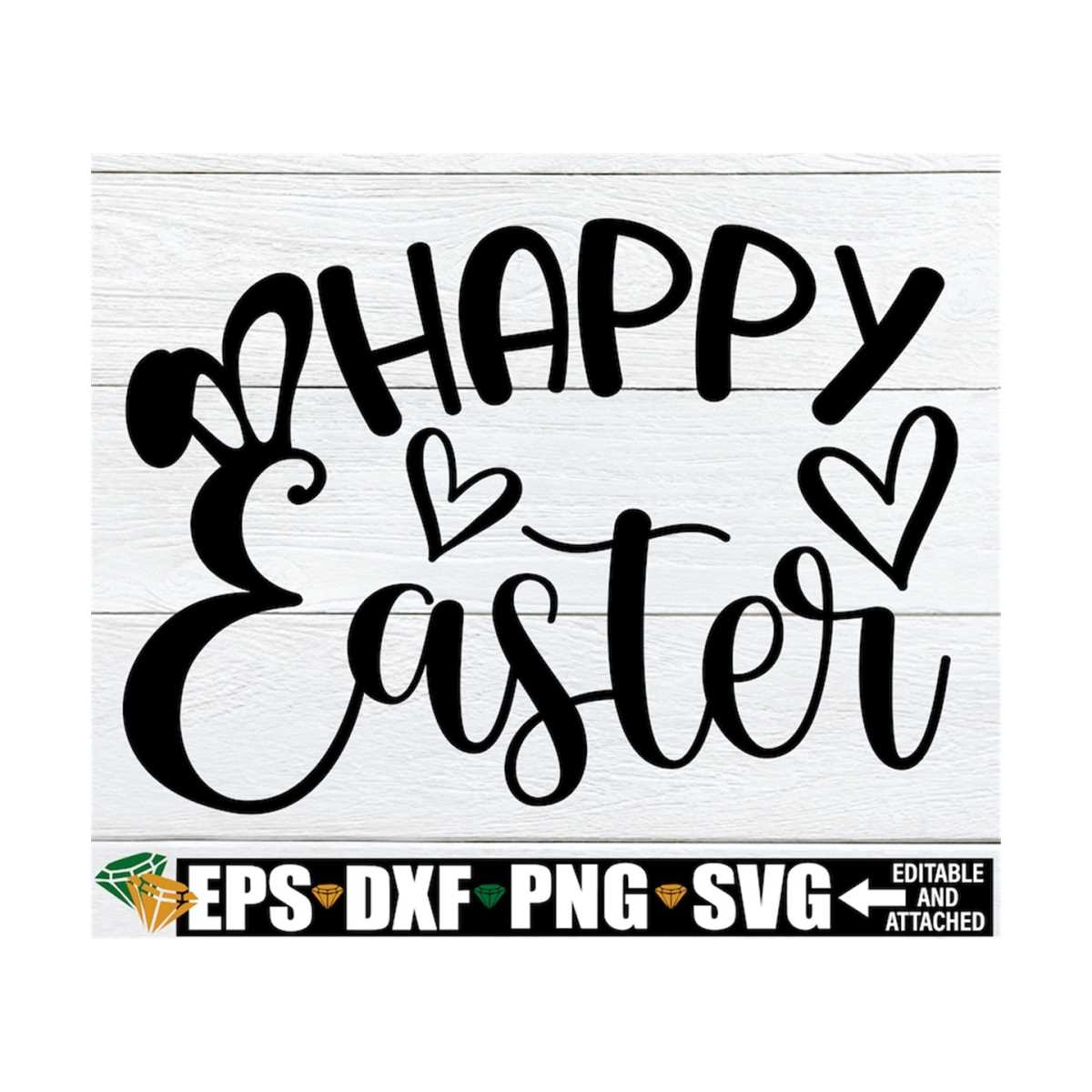 Happy Easter, Easter svg, Easter Decor svg, Kids Easter Shir | Inspire ...