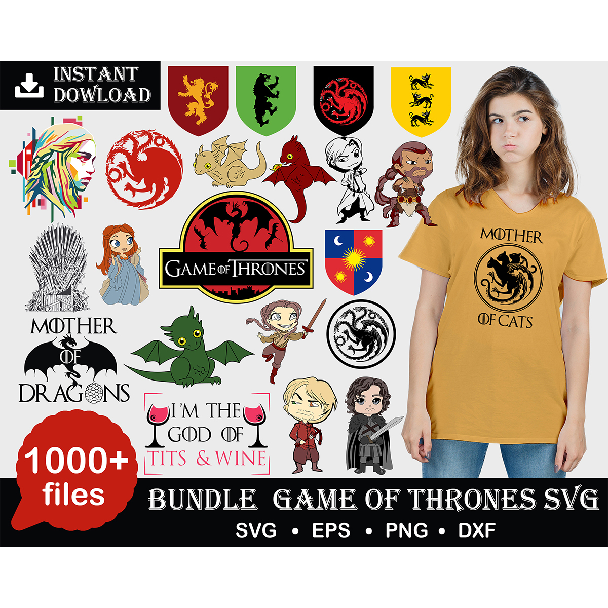 1000 Game Of Thrones svg, Game Of Thrones Big Bundle svg, 10 - Inspire ...