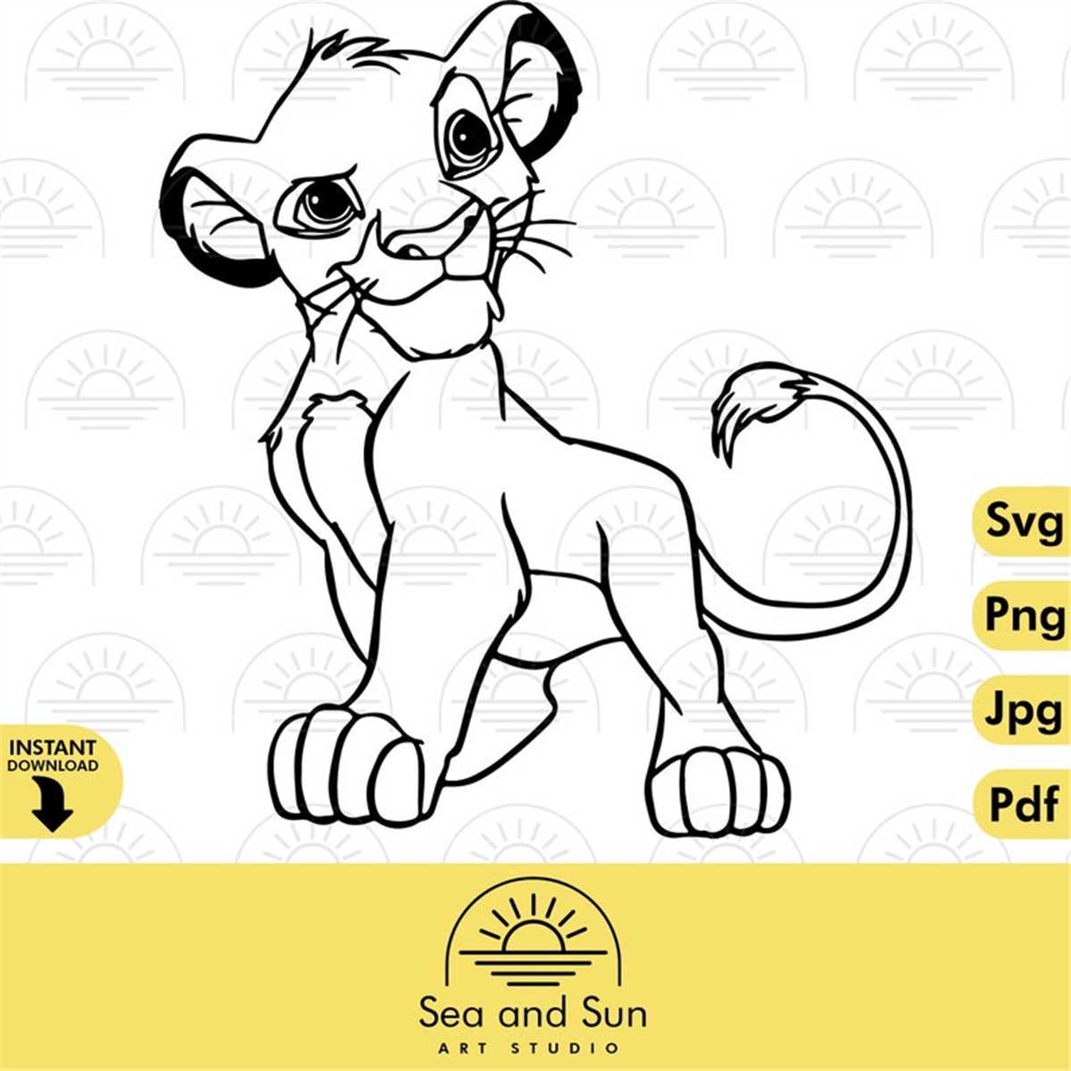Lion King Vector Svg, Simba Disneyland Ears Svg, Png The Li | Inspire ...