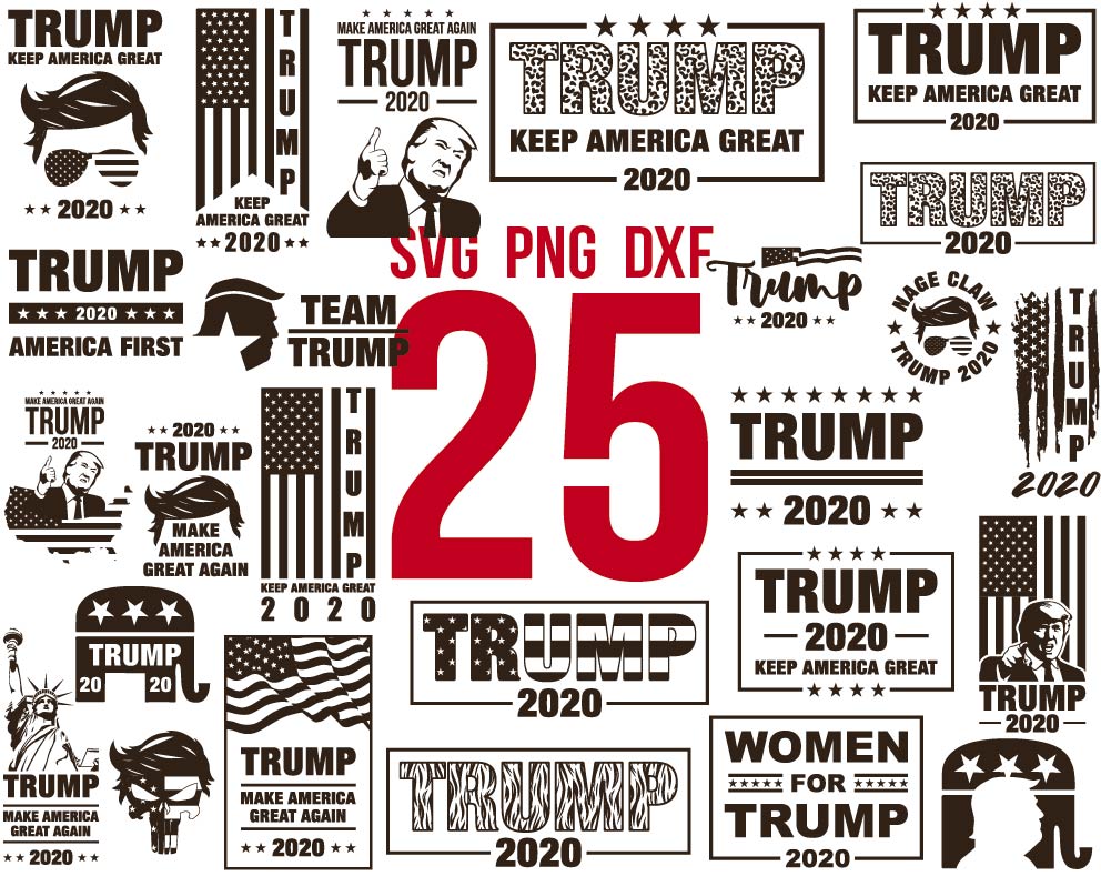 Trump Svg Bundle, Trump Svg, Donald Trump Svg, Trump Flag Sv - Inspire ...
