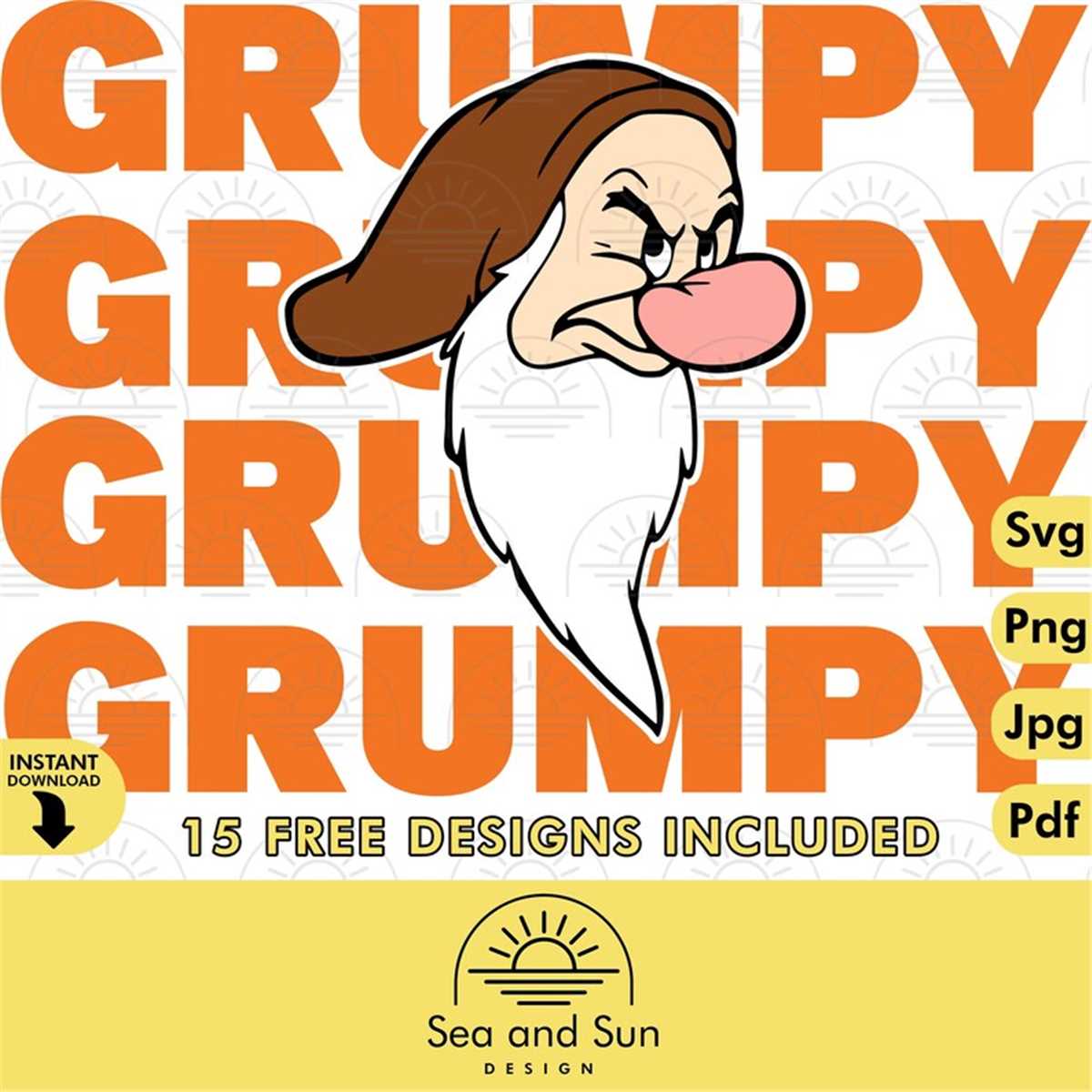 Grumpy Dwarf Snow White Vacay Mode Svg, Family Trip Svg Magi | Inspire ...