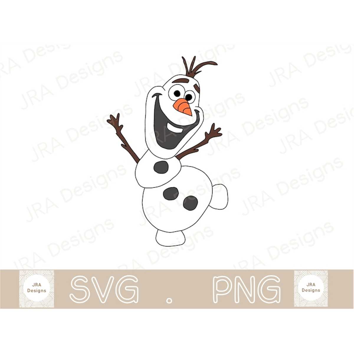 Olaf (2) SVG & PNG - Cricut cut file - Inspire Uplift