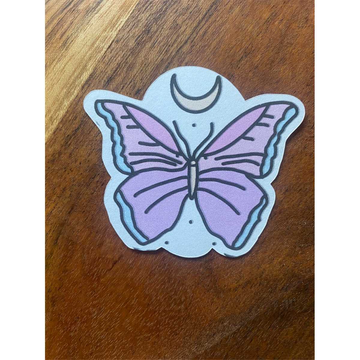 Butterfly Moon Sticker - Inspire Uplift