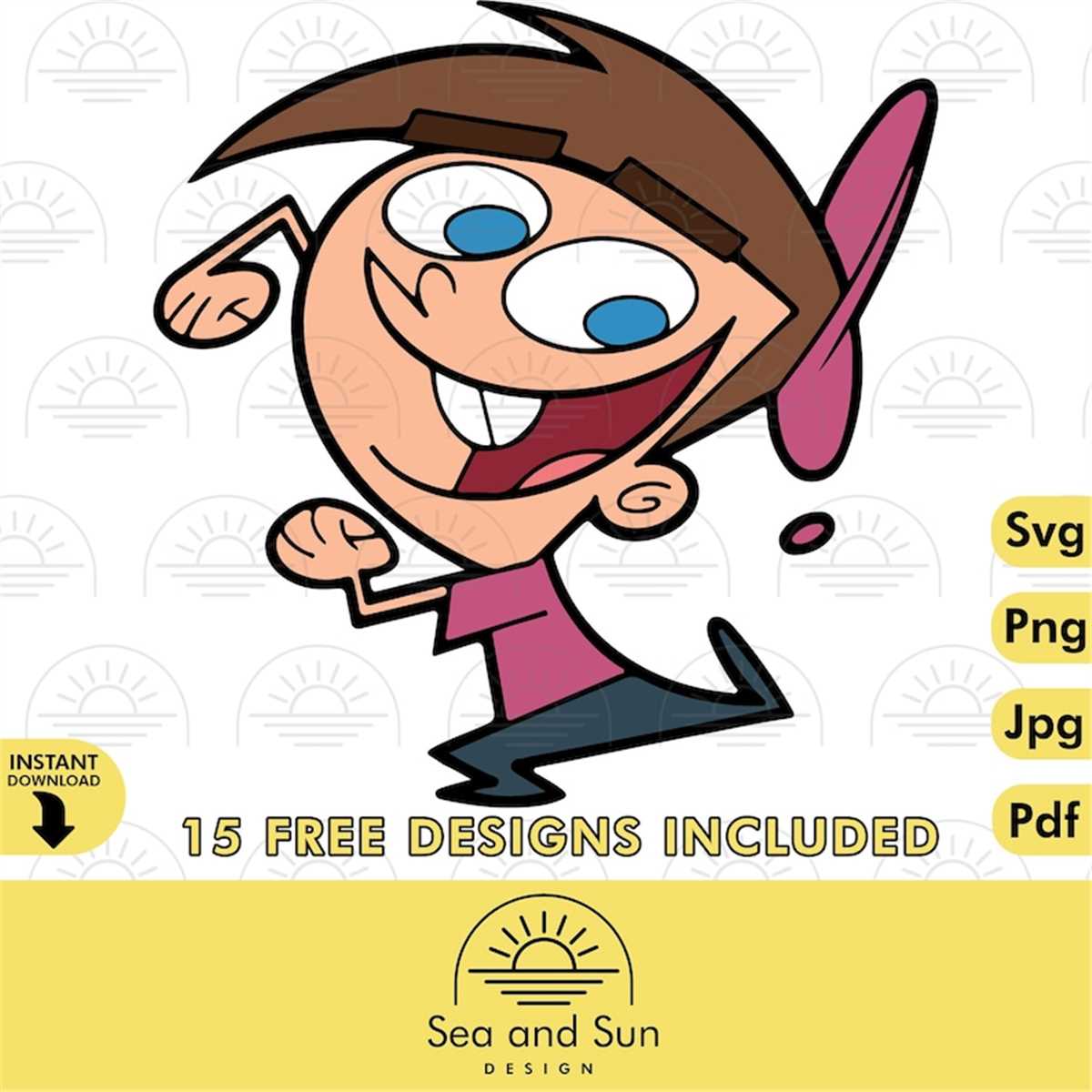 Vector Timmy Turner Svg Clip art Files, Fairly Odd Parents, - Inspire ...
