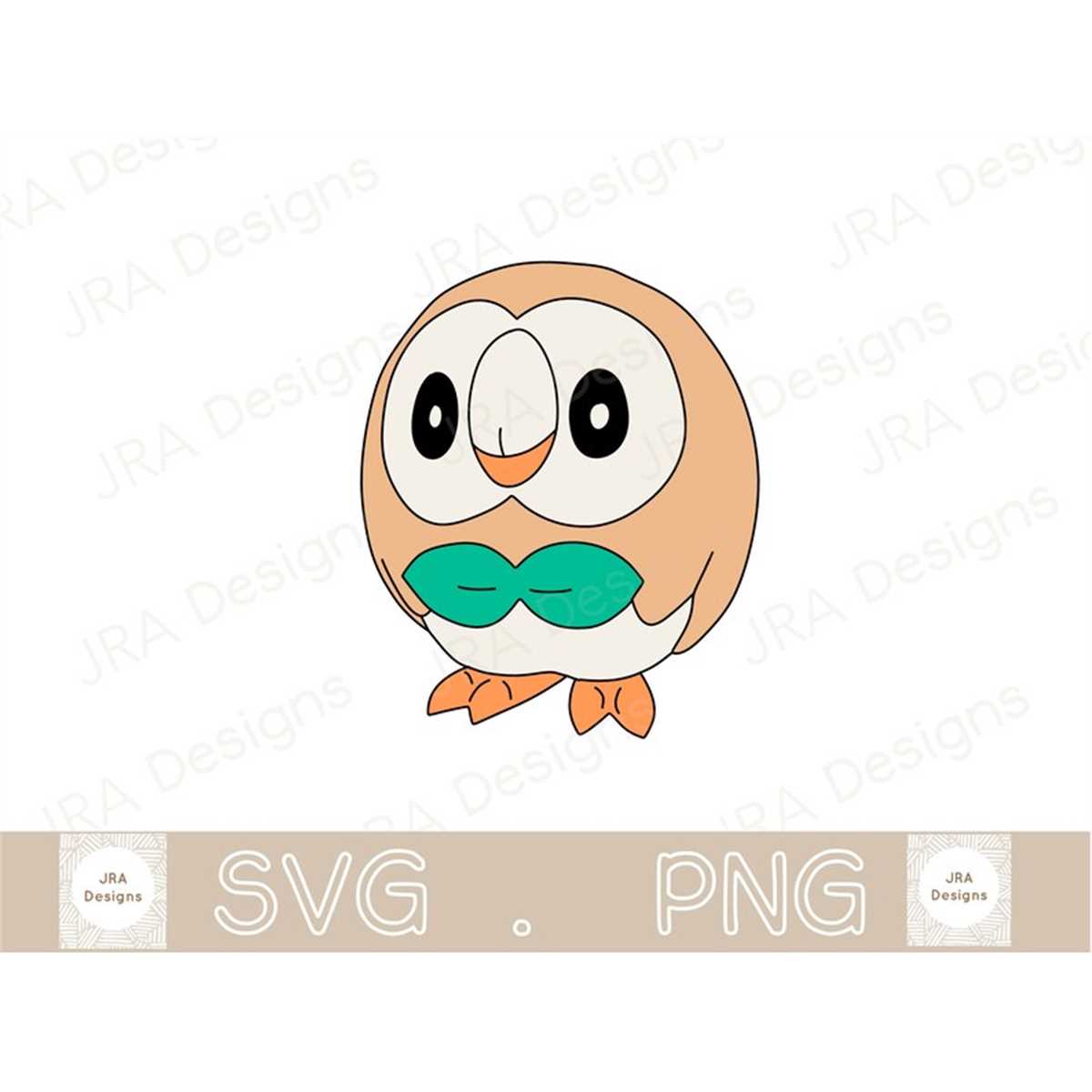 Rowlet SVG & PNG Pokemon SVG - Cricut cut file | Inspire Uplift