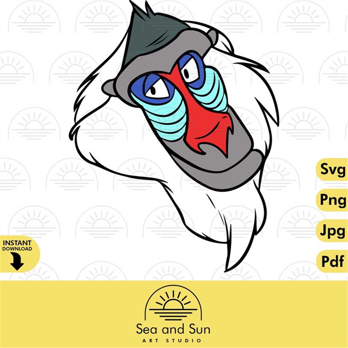 Lion King Vector Svg, Rafiki Disneyland Ears Svg, Png The L - Inspire ...