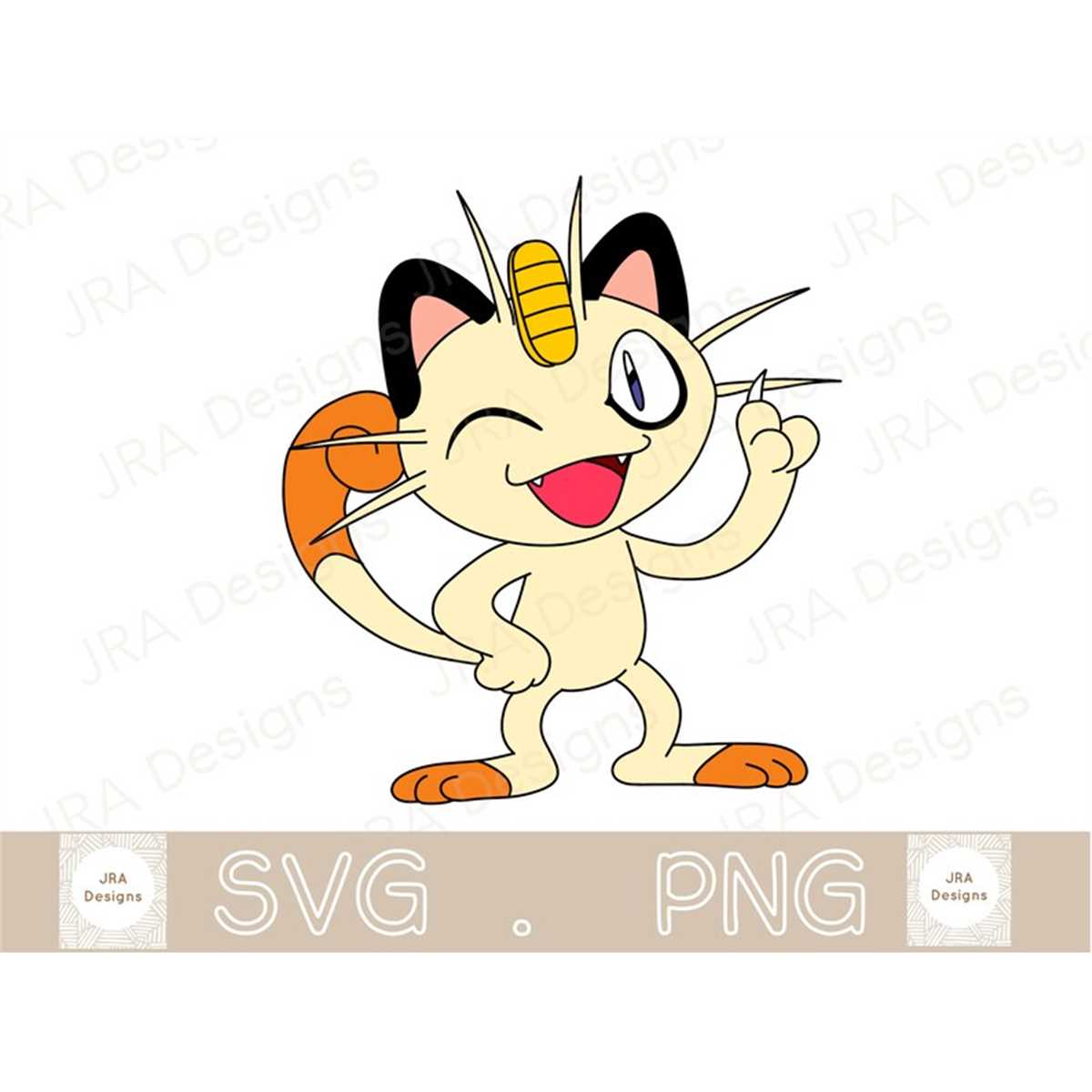 Meowth SVG & PNG, Pokemon SVG - Cricut cut file - Inspire Uplift