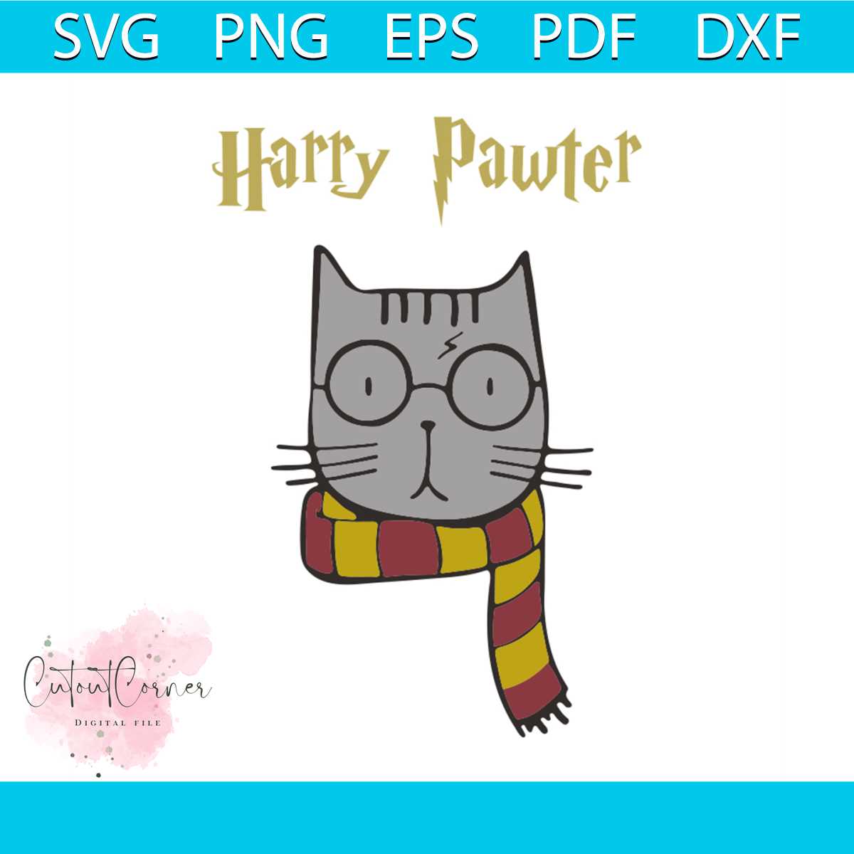 Harry pawter cat svg, trending svg, harry potter svg, cat sv | Inspire ...