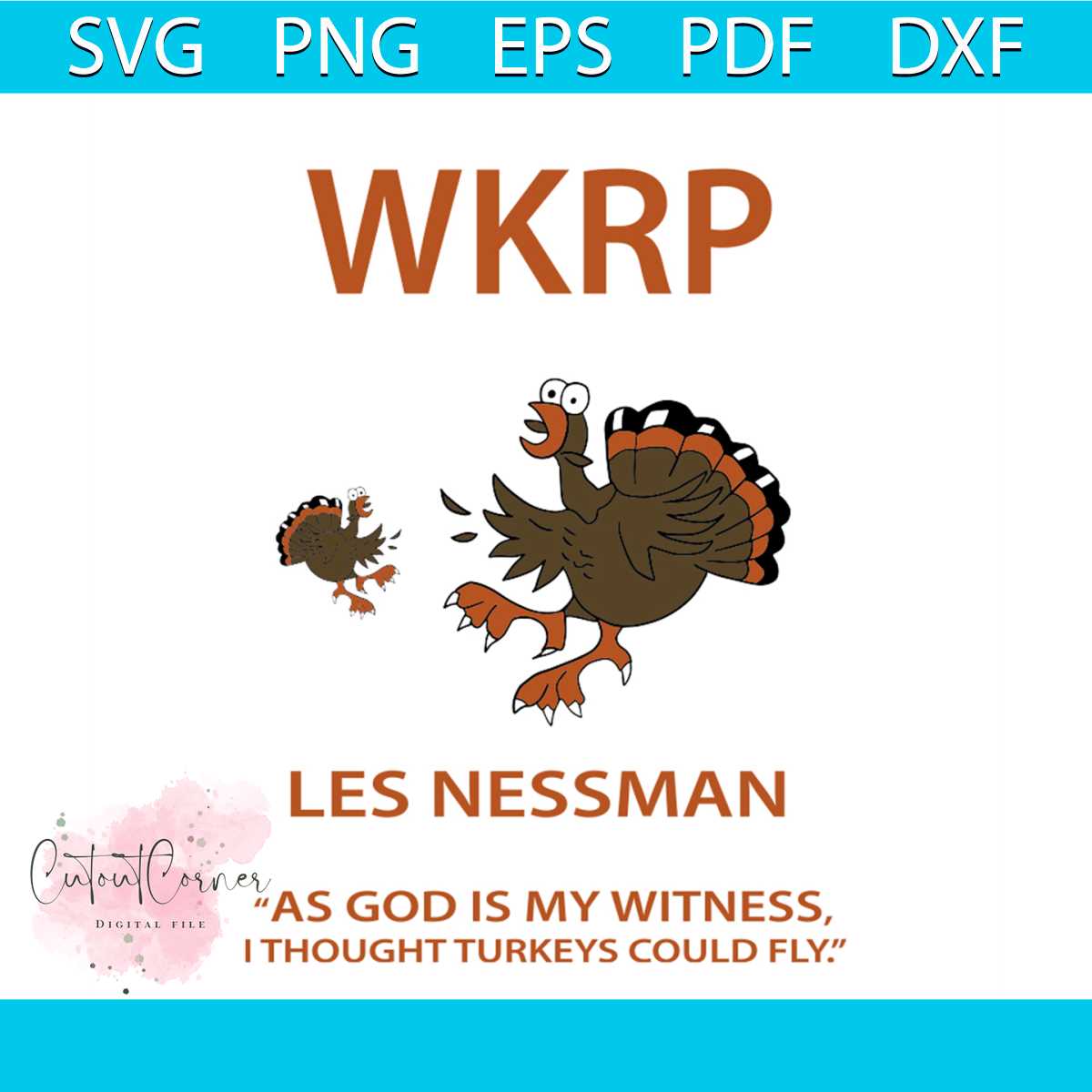 Wkrp les nessman as god is my witness svg, trending svg, tha | Inspire ...