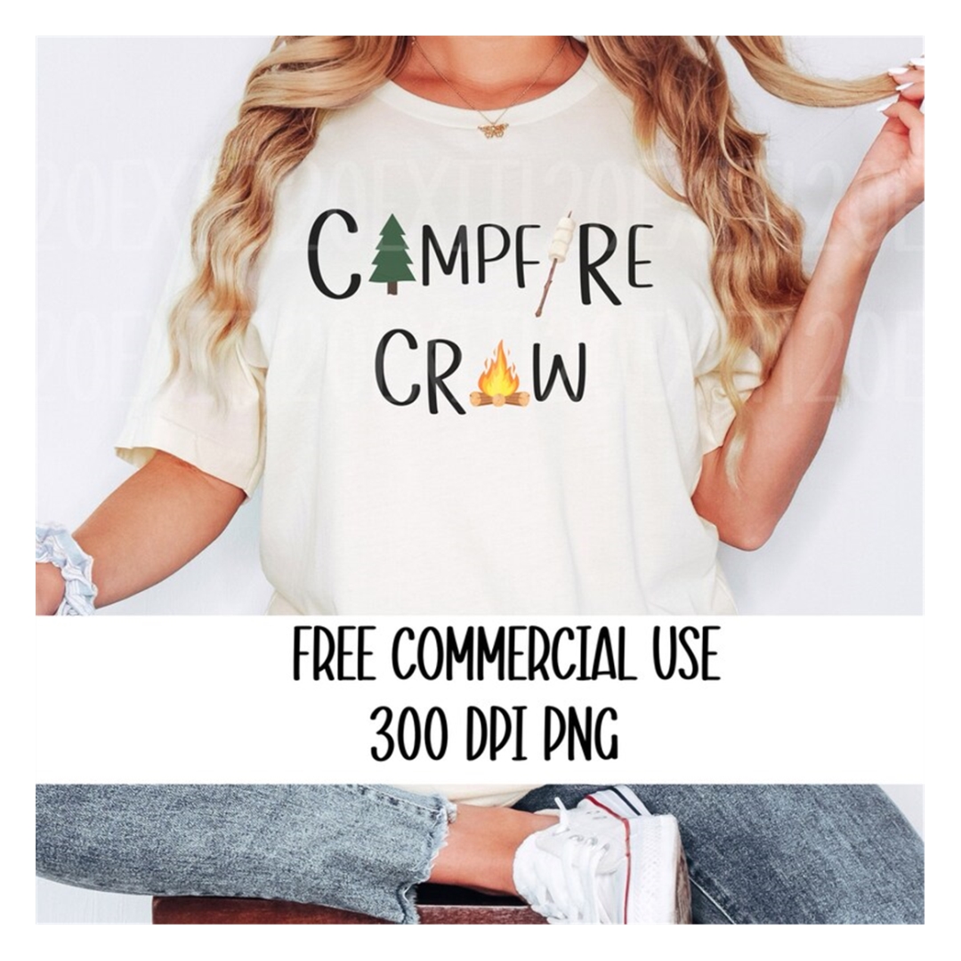 Campfire Crew Png, Campfire Png, Group Png, Camping Life Pn - Inspire ...