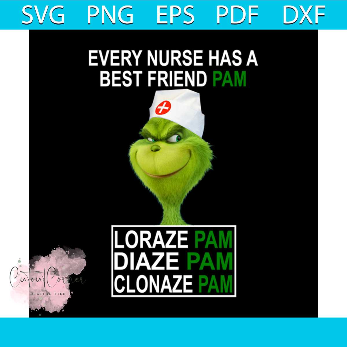 Every nurse has a best friend pam svg, trending svg, grinch | Inspire ...