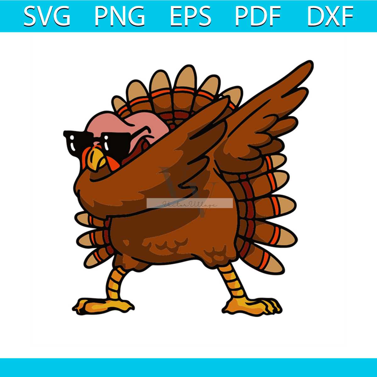 Dabbing turkey svg, trending svg, thanksgiving svg, turkey s | Inspire ...
