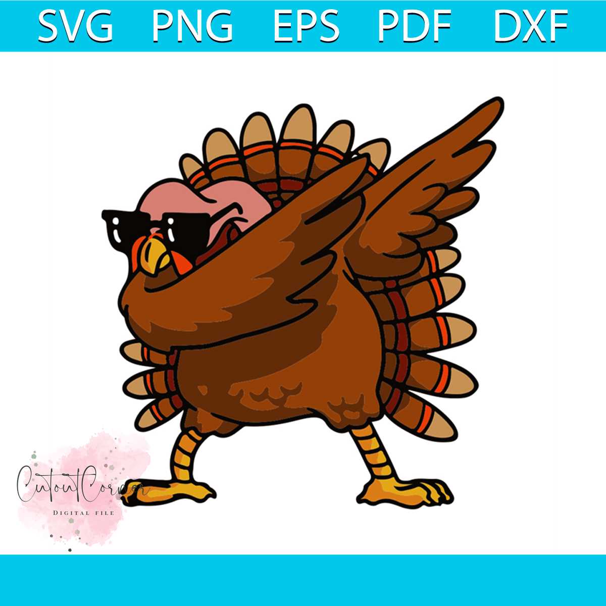 Dabbing turkey svg, trending svg, thanksgiving svg, turkey s | Inspire ...