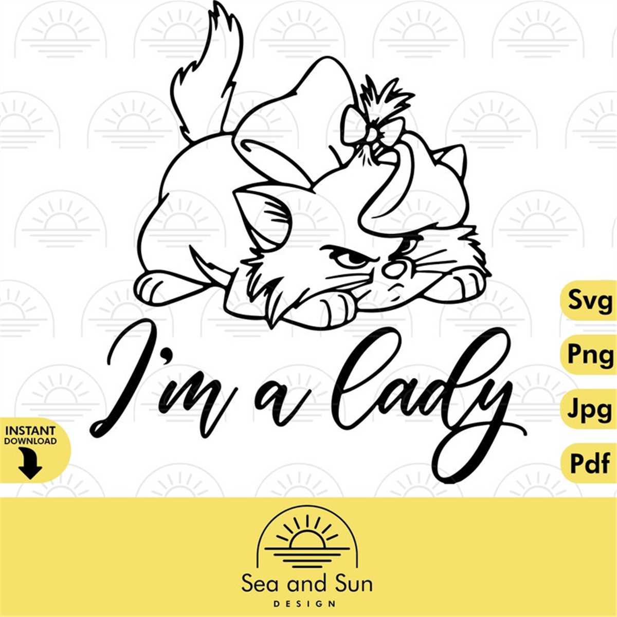 marie aristocats, Svg, the aristocats, aristocats, disneyla | Inspire ...