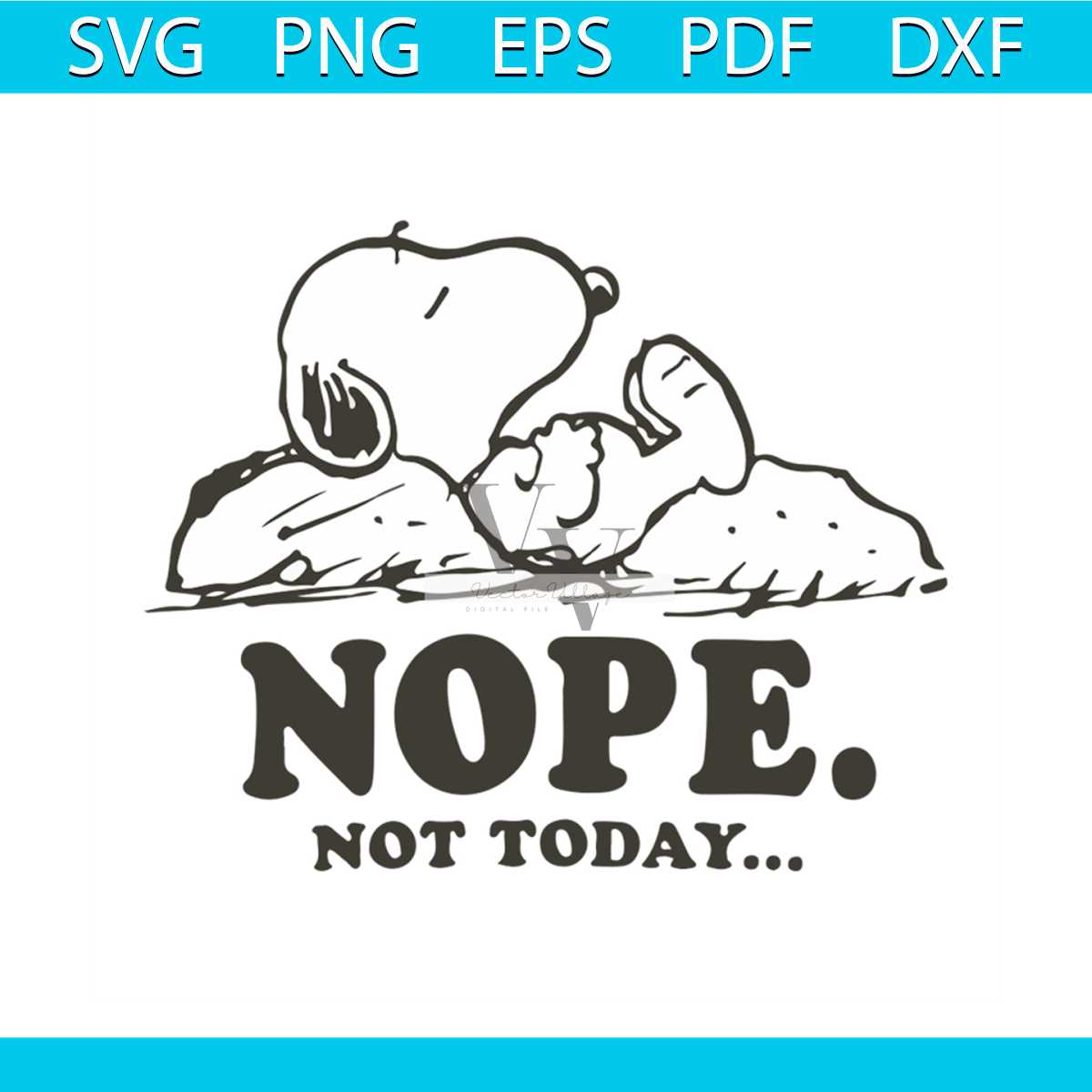 Snoopy nope not today svg, trending svg, snoopy svg, snoopy | Inspire ...