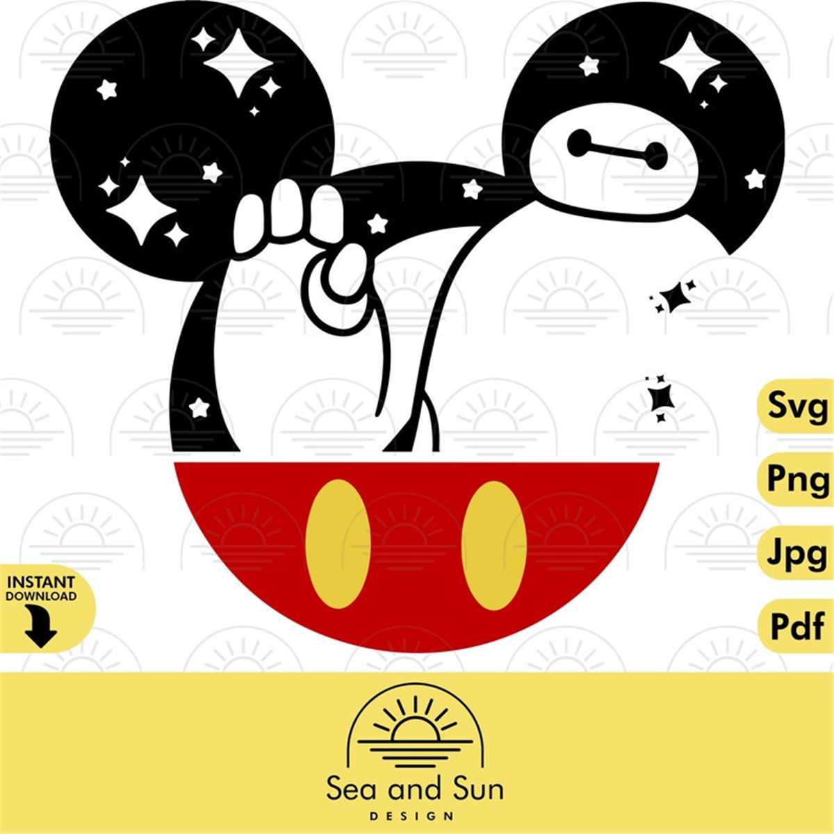 Baymax Svg Clip art Files, Big Hero 6, Disneyland Ears, Digi | Inspire ...