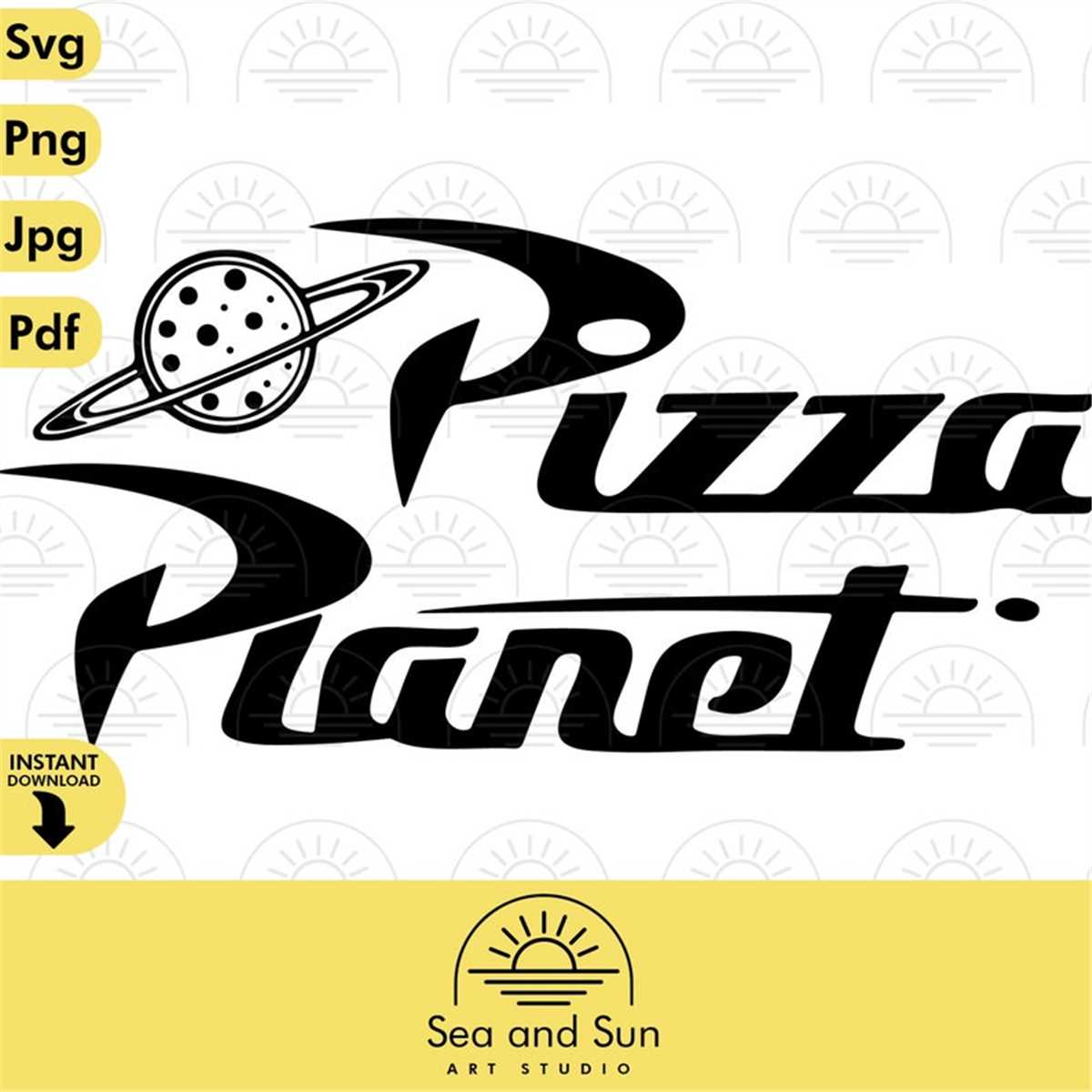 Pizza Planet Vector Svg Toy Story Disneyland Ears Svg Png Cl - Inspire ...