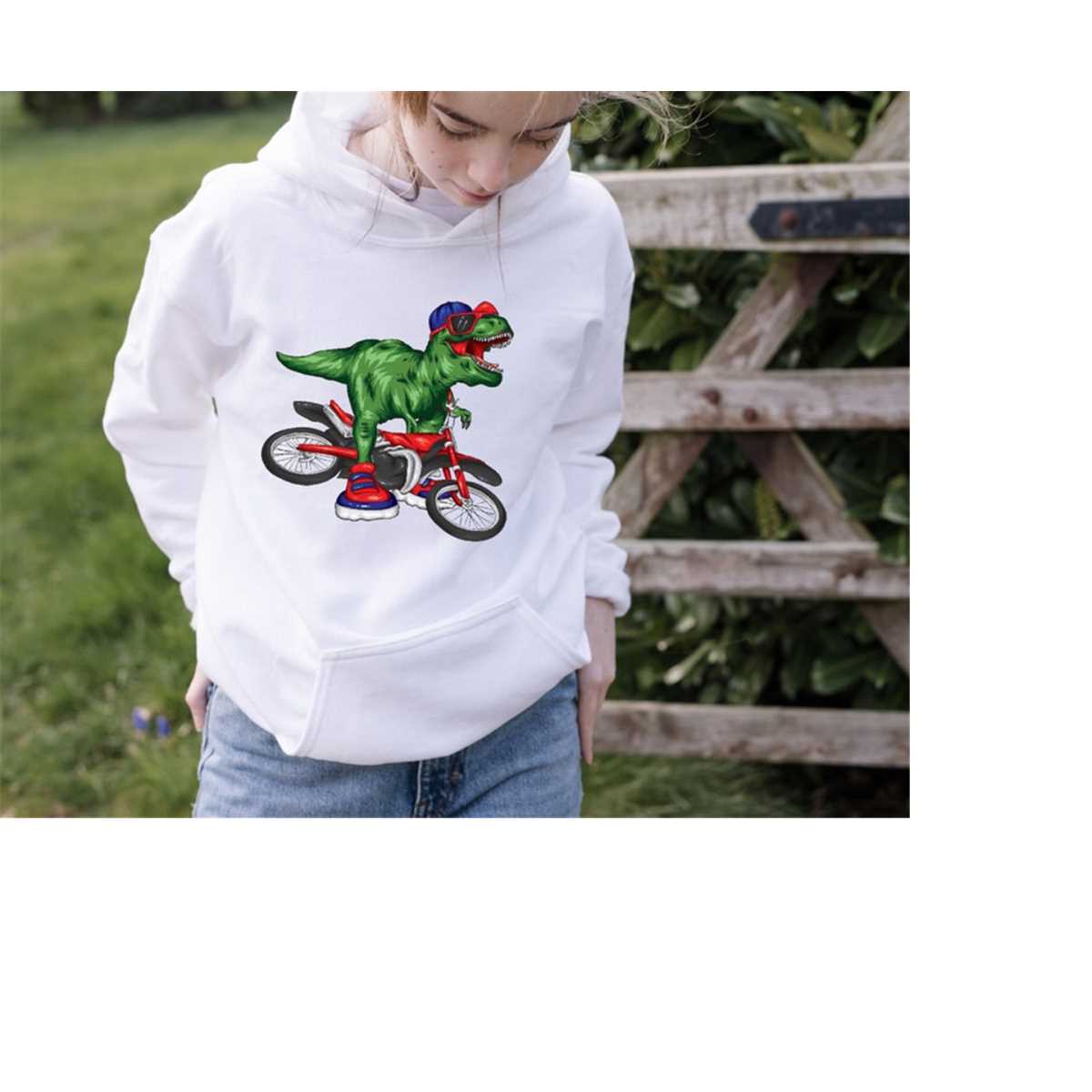 Kids T-Rex Hoodie, Kids Dinosaur Hoodie, Boys T-Rex Dinosaur | Inspire ...